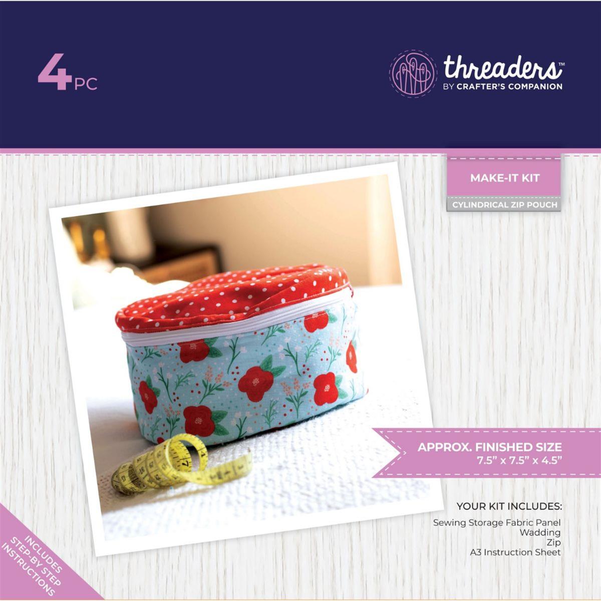 Threaders Make-It Kit - Cylindrical Zip Pouch | SewingStreet