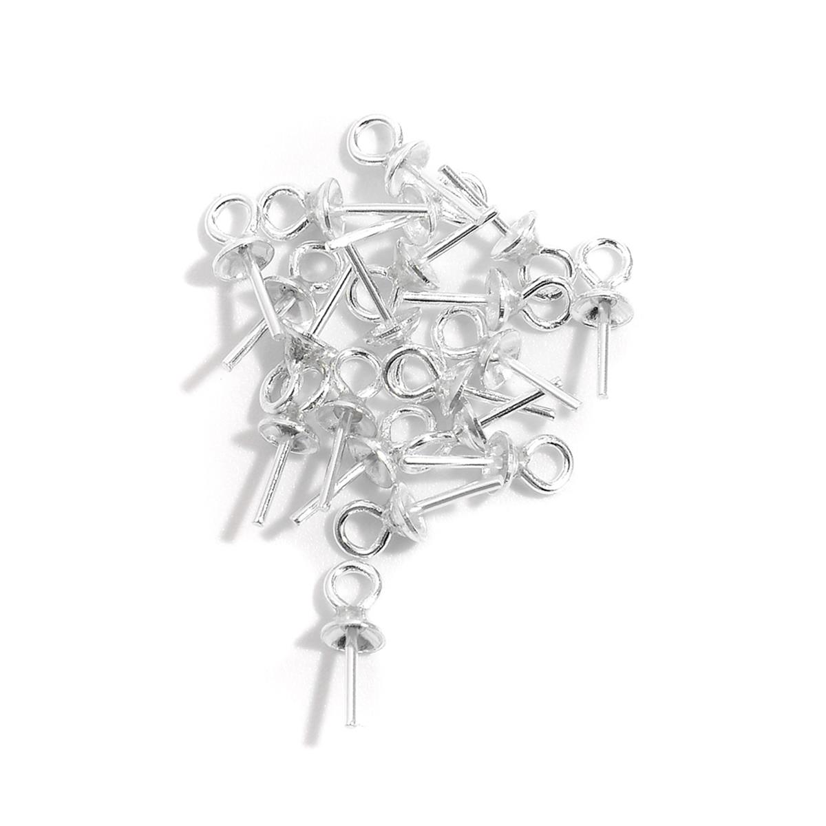 925 Sterling Silver Peg Bundle, Approx 3x5.5mm (20pcs) | JewelleryMaker