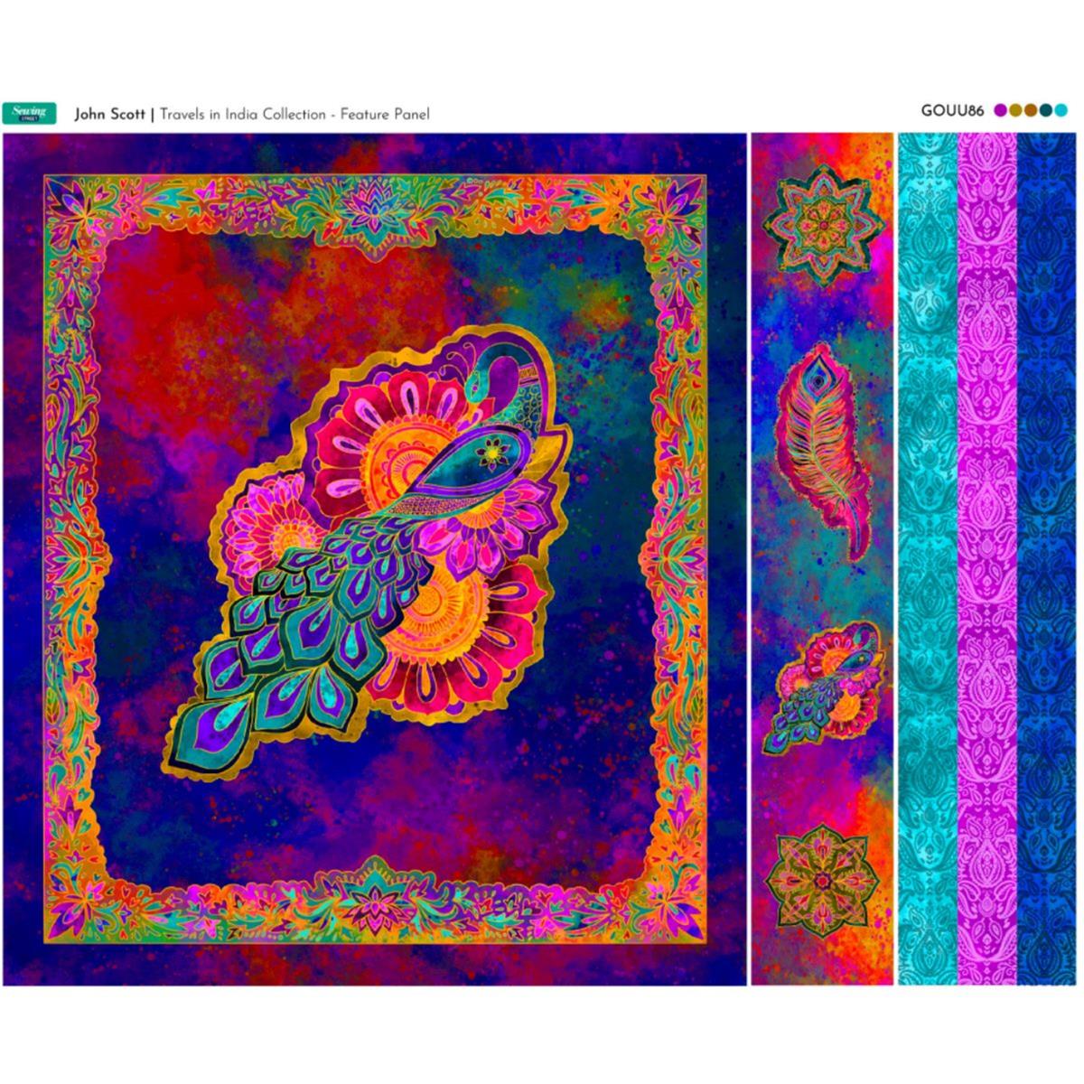 John Scott feature Panel (70cm x 60cm) | SewingStreet