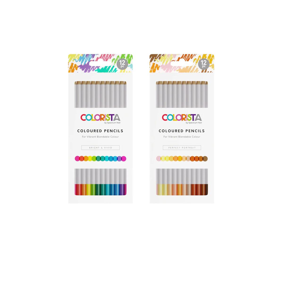 Colorista - Coloured Pencils 24 Pack - Bright & Vivid and Perfect ...