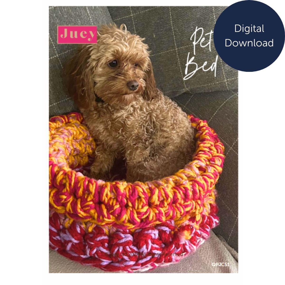 Juey Jumbo Pet Bed Pattern (Crochet) - Digital Download | SewingStreet