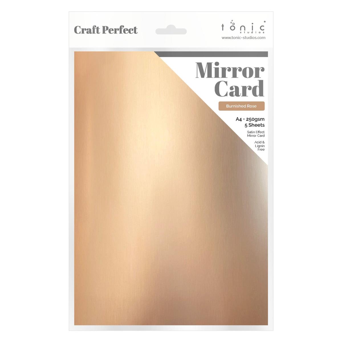 Tonic Studios - Craft Perfect - Mirror Card - Rose Gold | HobbyMaker