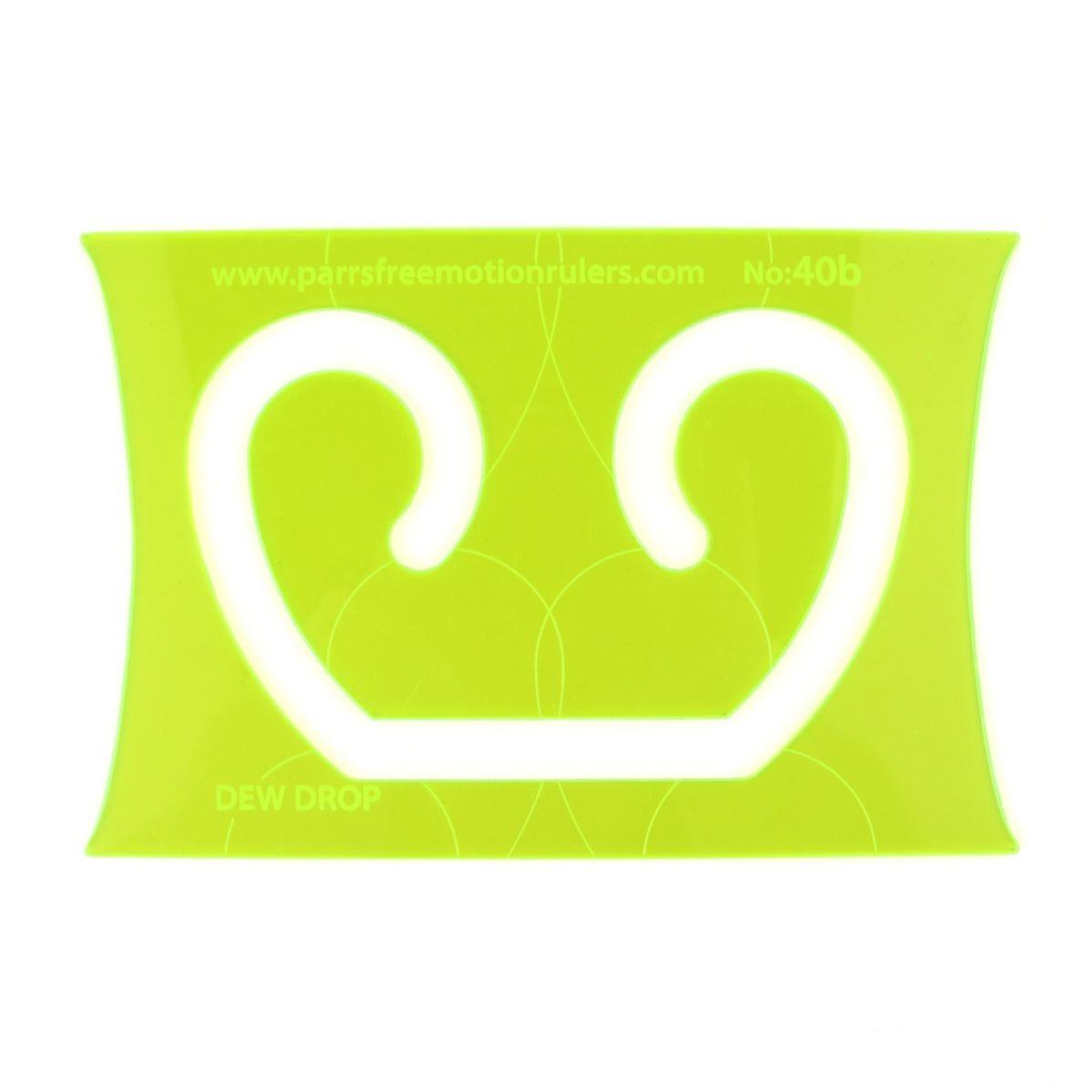 Parrs Free Motion Ruler 40b Dew Drop | SewingStreet