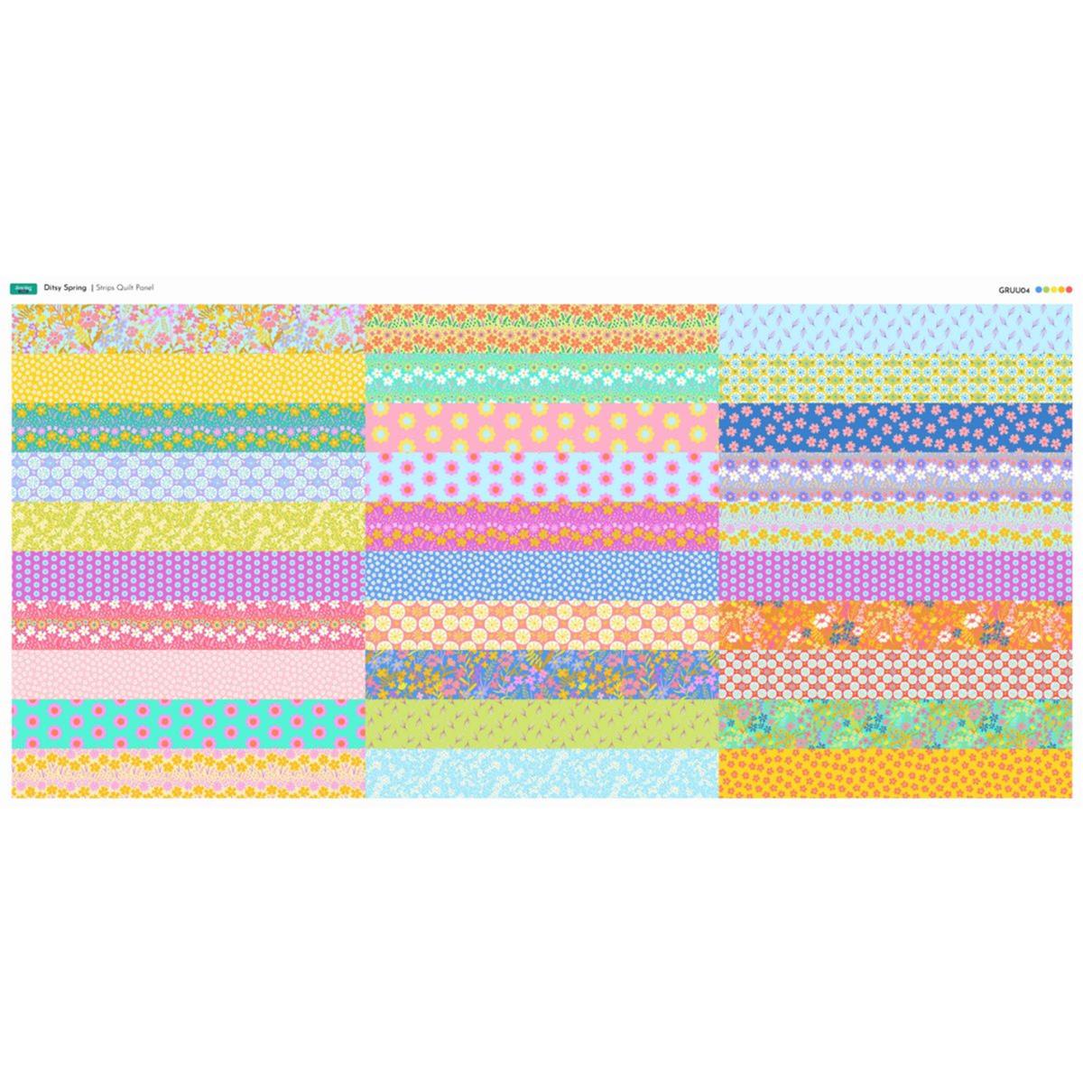 Spring Strips Fabric Panel (140cm x 70cm) | SewingStreet
