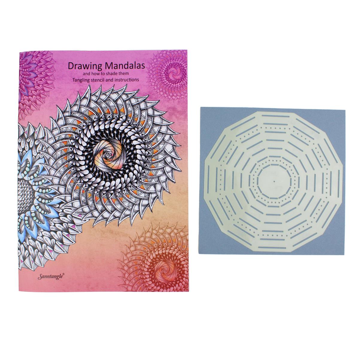 Sanntangle - Drawing Mandalas Stencil and Instructions | HobbyMaker