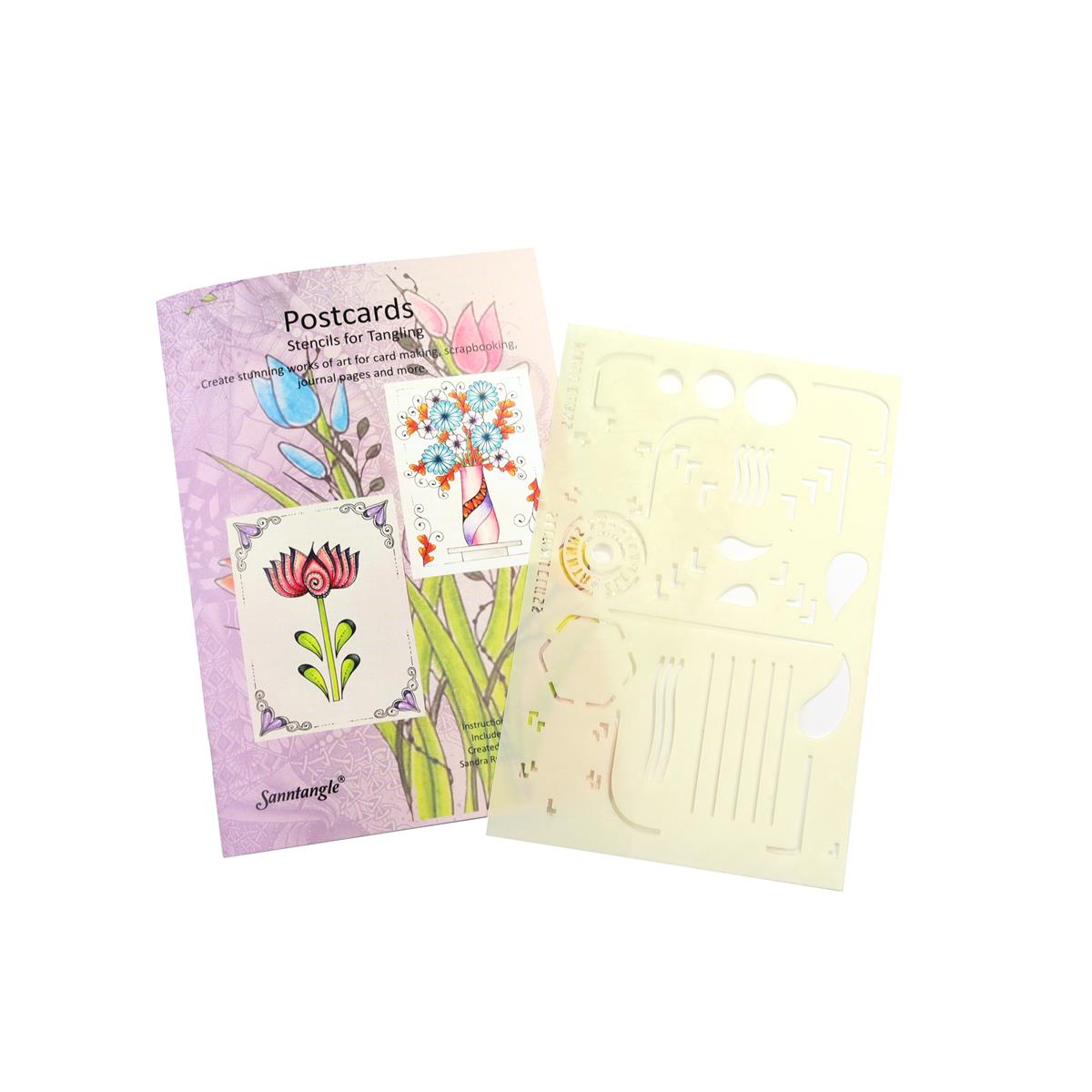 Sanntangle- Postcards Stencil Set | HobbyMaker