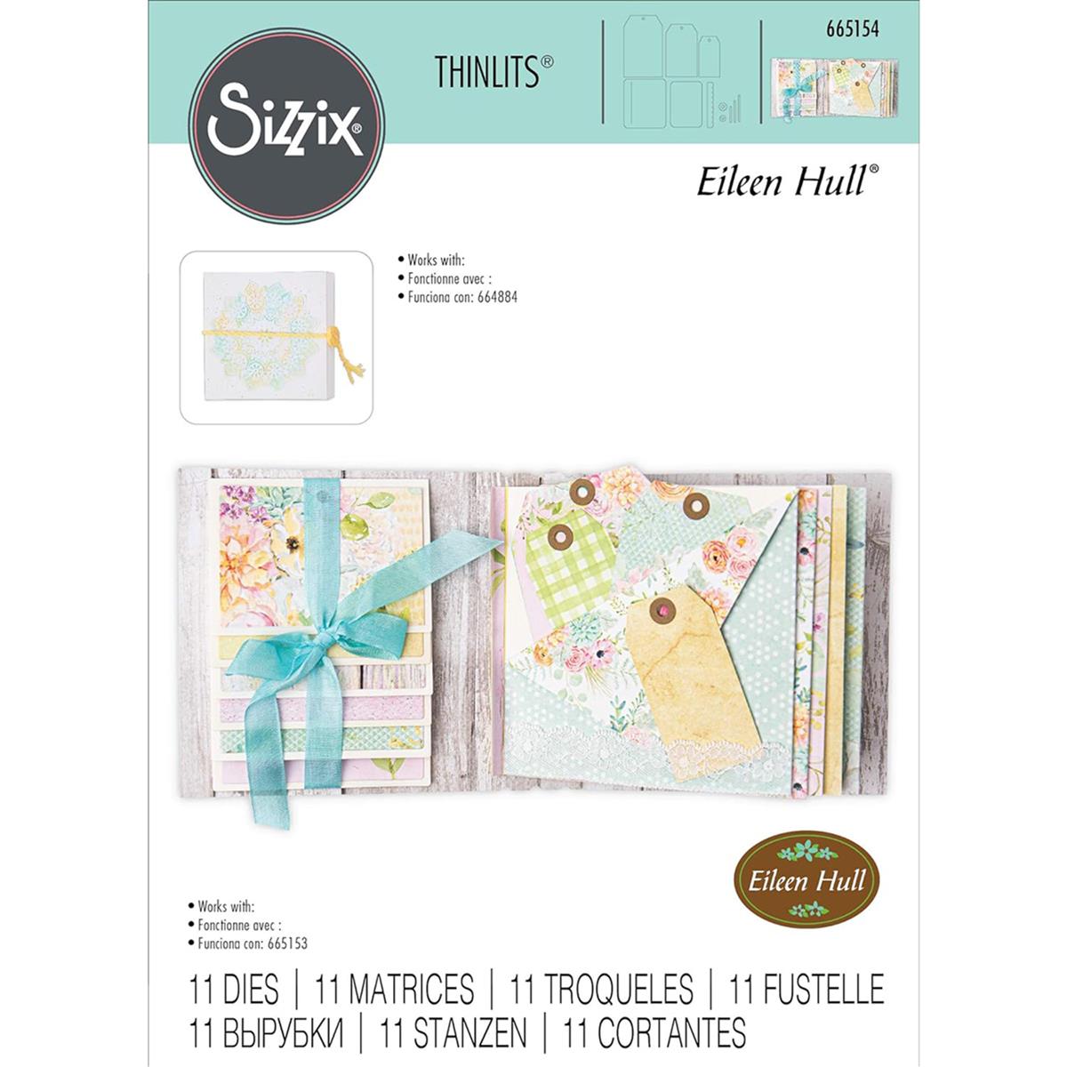 Thinlits® Die Set 11PK Card Waterfall & Tags by Eileen Hull | HobbyMaker