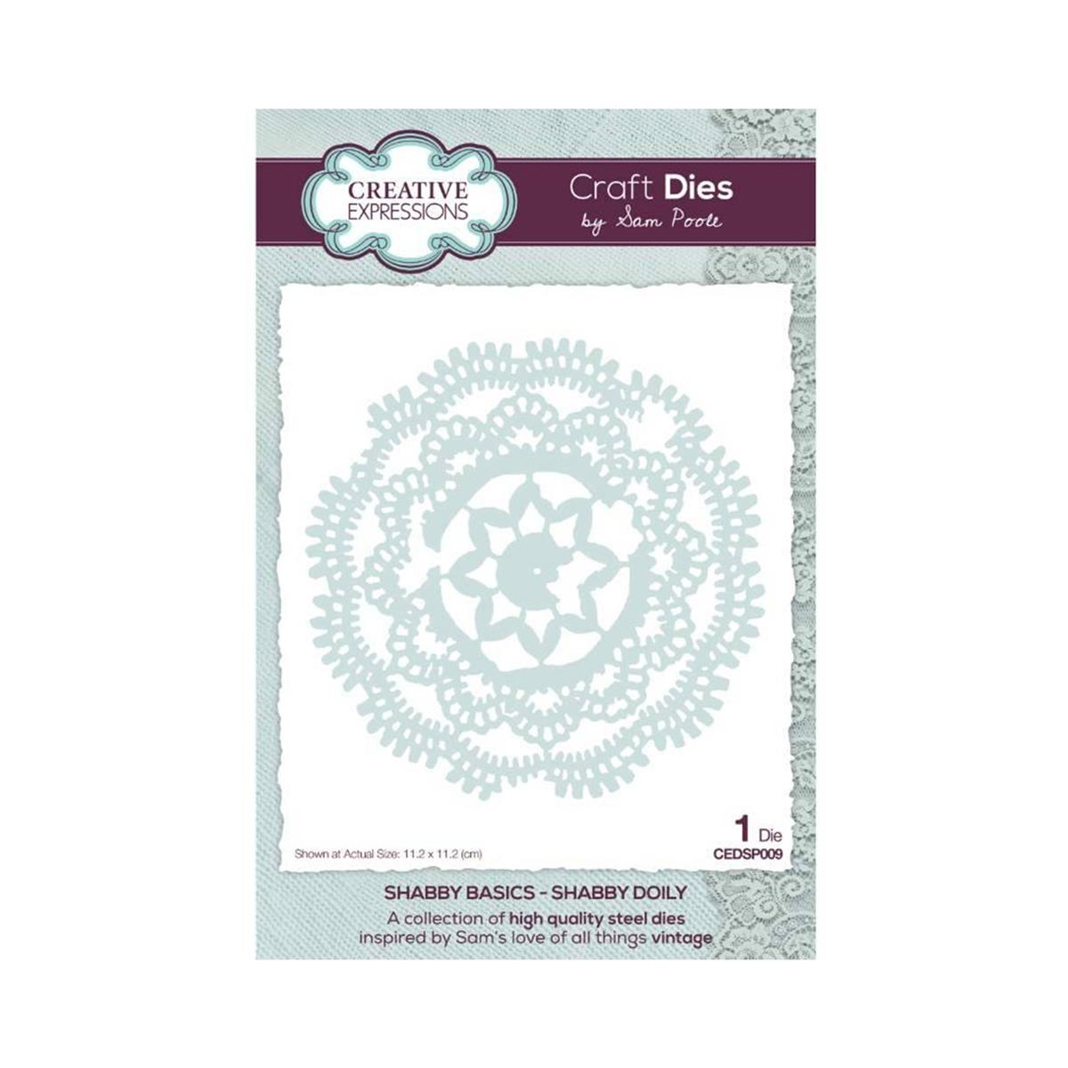Creative Expressions Sam Poole Shabby Basics Shabby Doily Craft Die ...