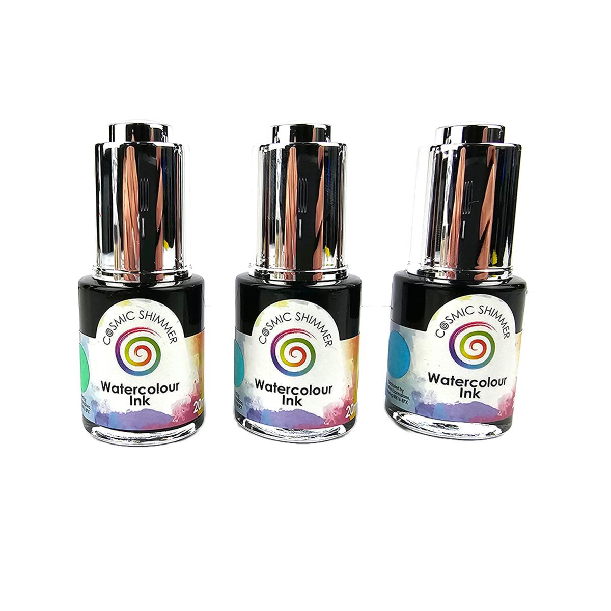 Cosmic Shimmer Watercolour Inks - Set of 3 | HobbyMaker