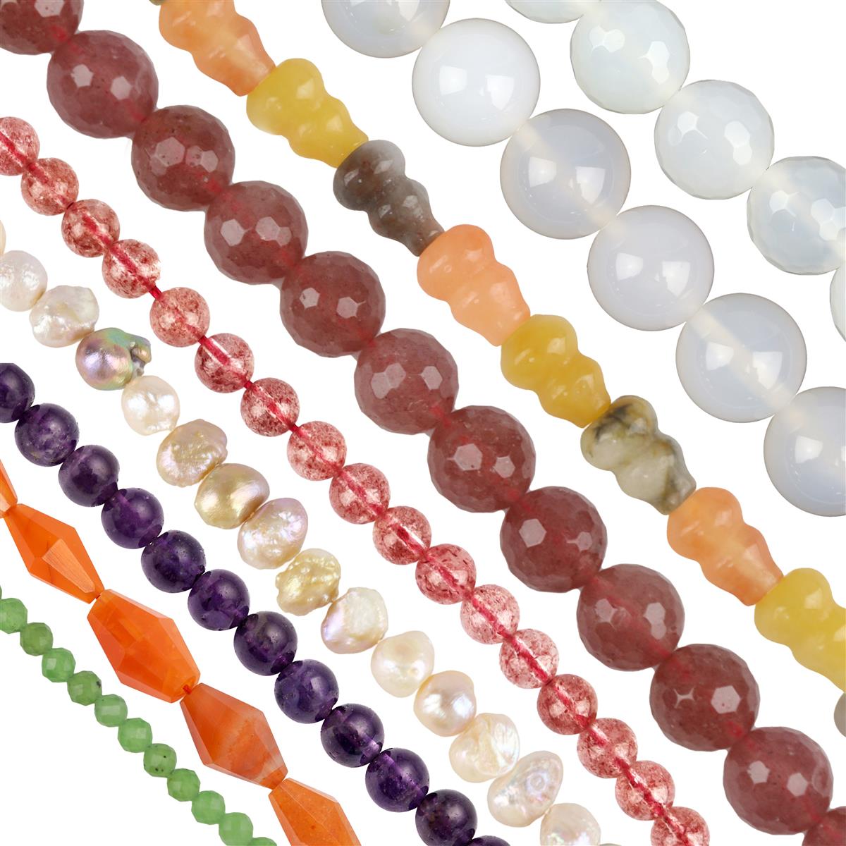 9 Gemstone strand Bundle | JewelleryMaker