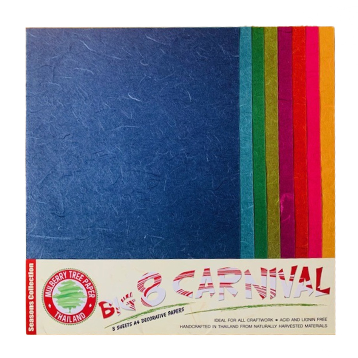 Paper Dienamics - Mulberry Paper Mixed Pack A4 Carnival Brights Finish ...