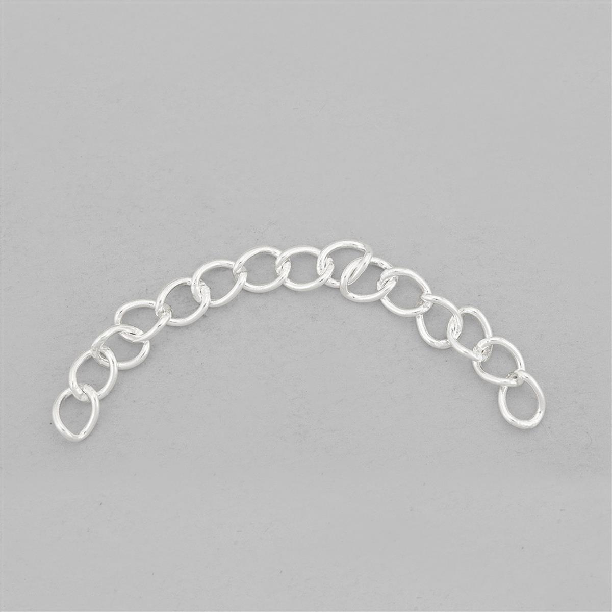 5cm Sterling Silver Safety Chain | JewelleryMaker