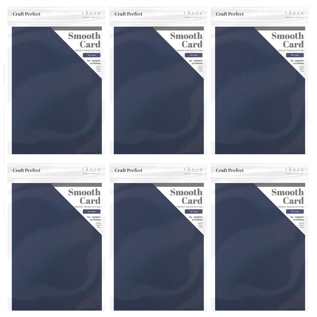 Smooth Card - 240gsm - 6 Pack - Pier View | HobbyMaker