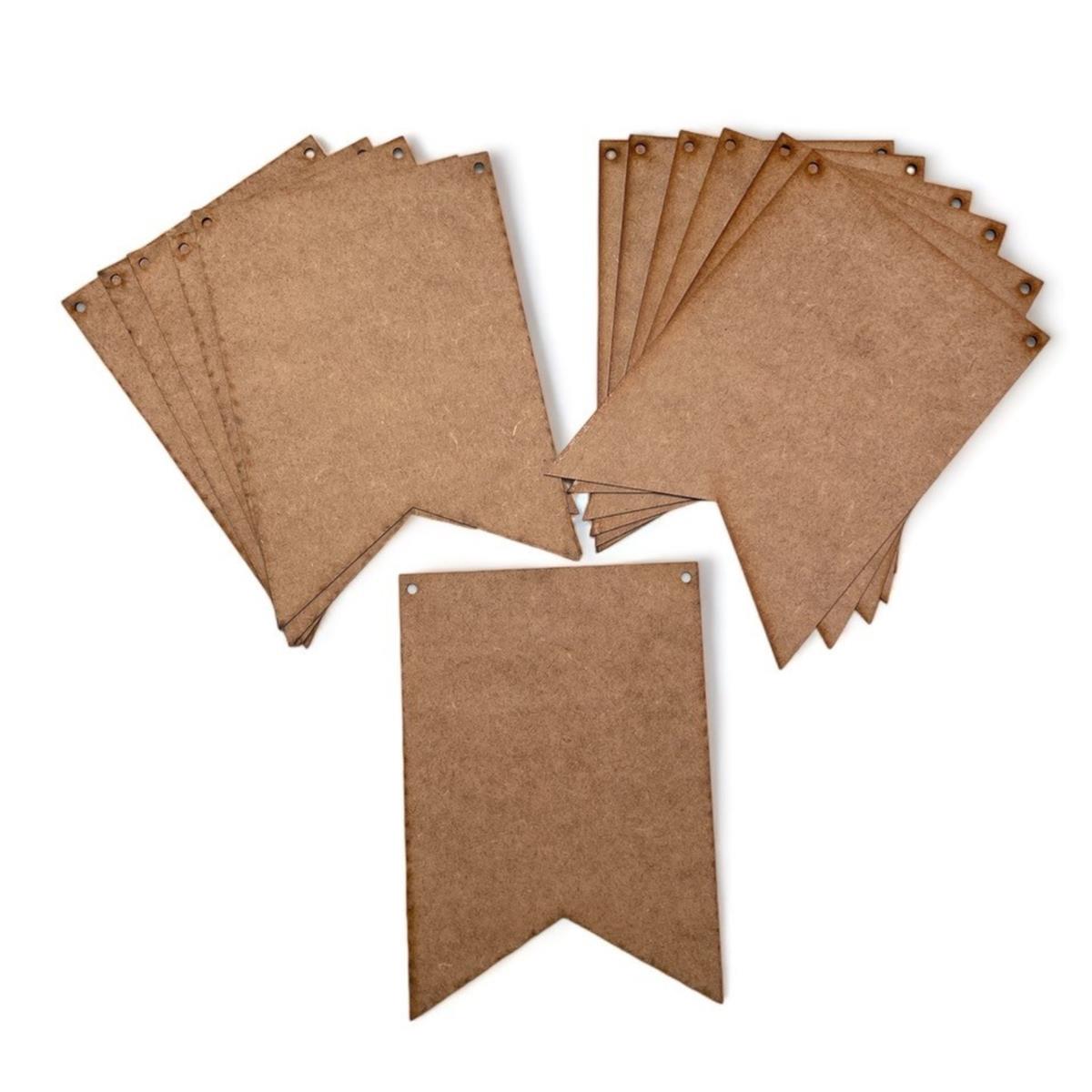 Mini MDF Bunting - Swallow Tailed pack of 12 | HobbyMaker