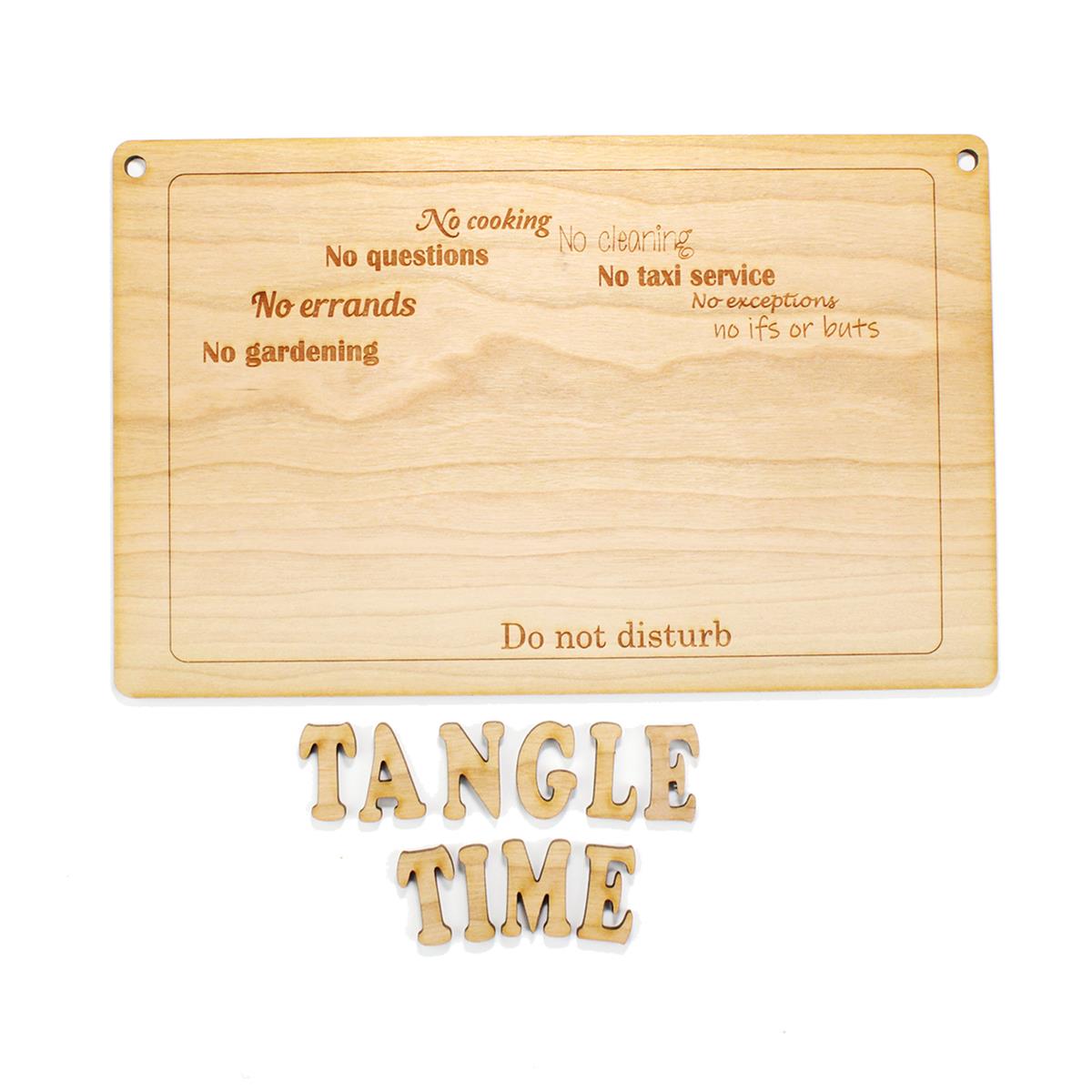 Sanntangle - Tangle Time Do Not Disturb Plaque | HobbyMaker