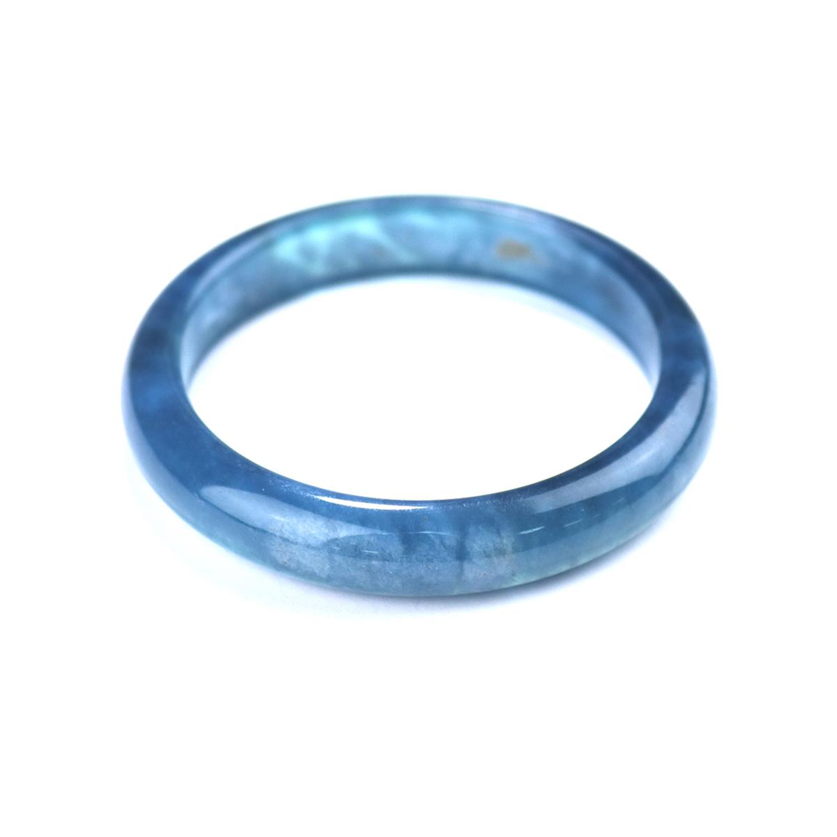 190cts Kashmir Aquamarine Bangle ID Approx 58-63mm, 1pc | JewelleryMaker