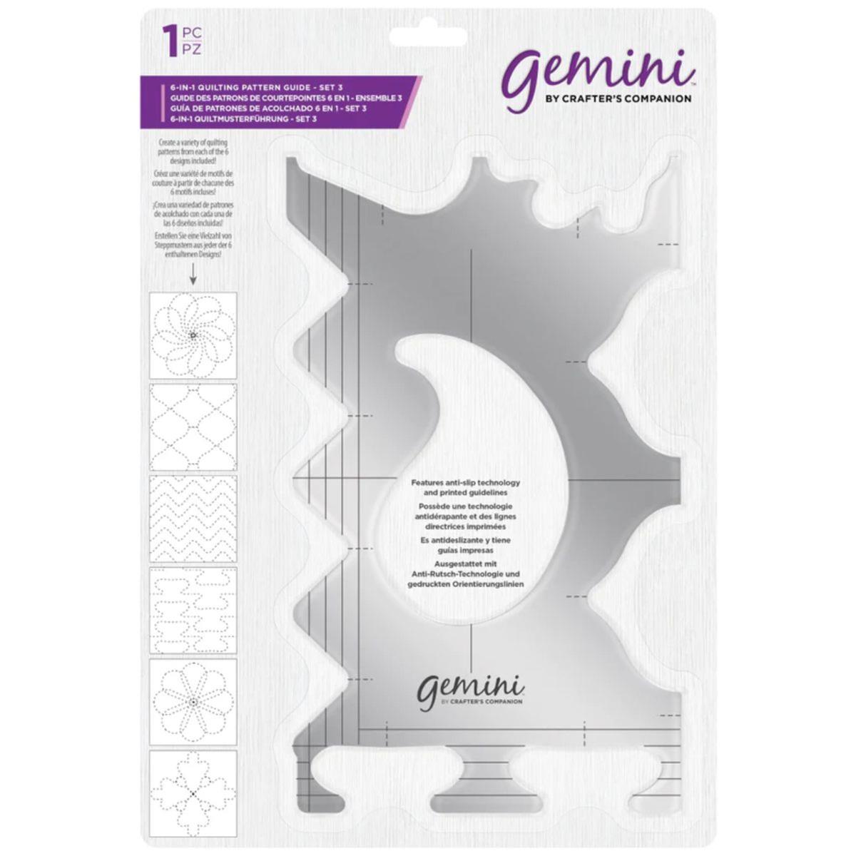 Gemini 6-in-1 Quilting Pattern Guide - Set 3 | SewingStreet
