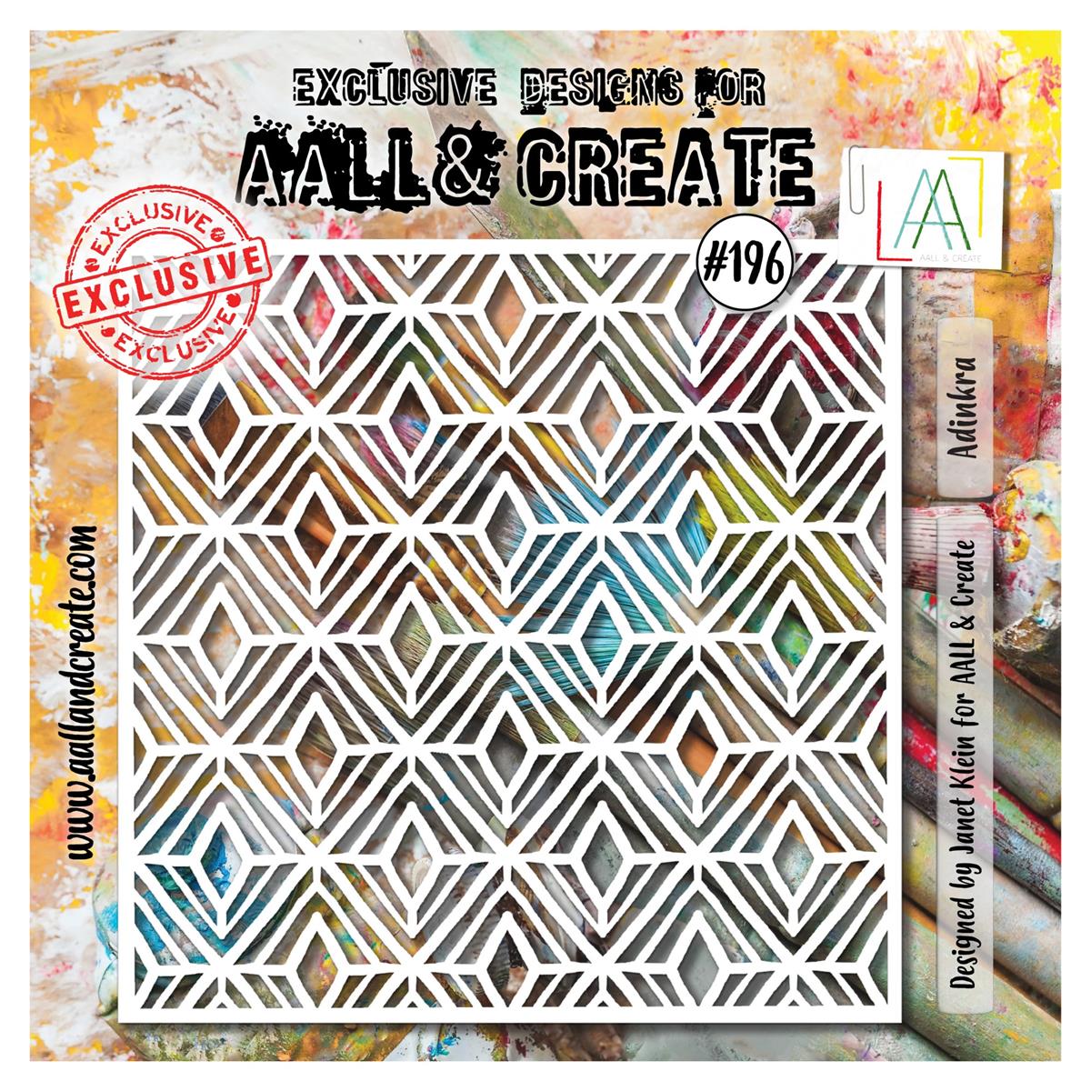 AALL & Create #196 - 6x6 Stencil - Adinkra | HobbyMaker