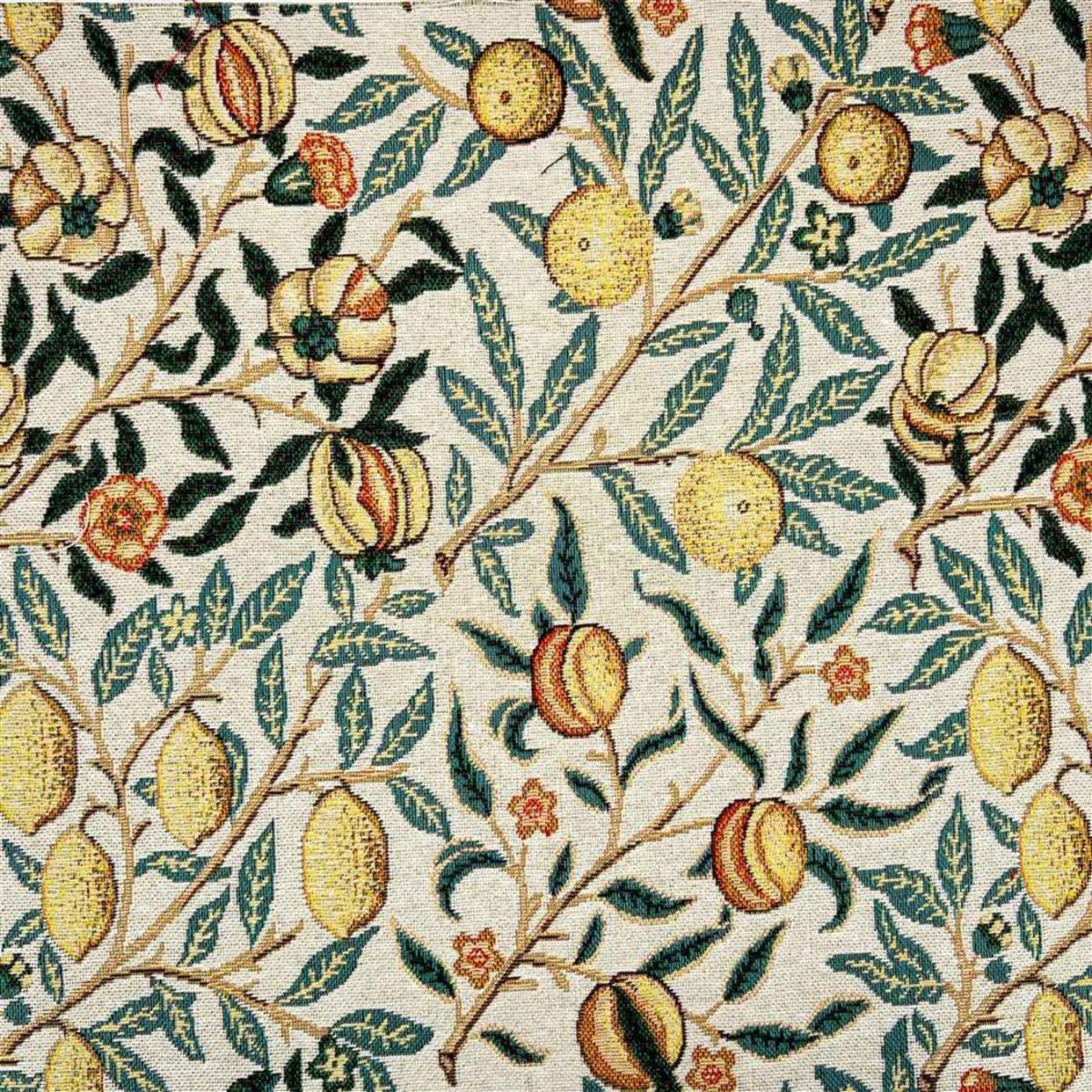 William Morris Pomegranate Natural Deluxe Tapestry Fabric 0.5m ...