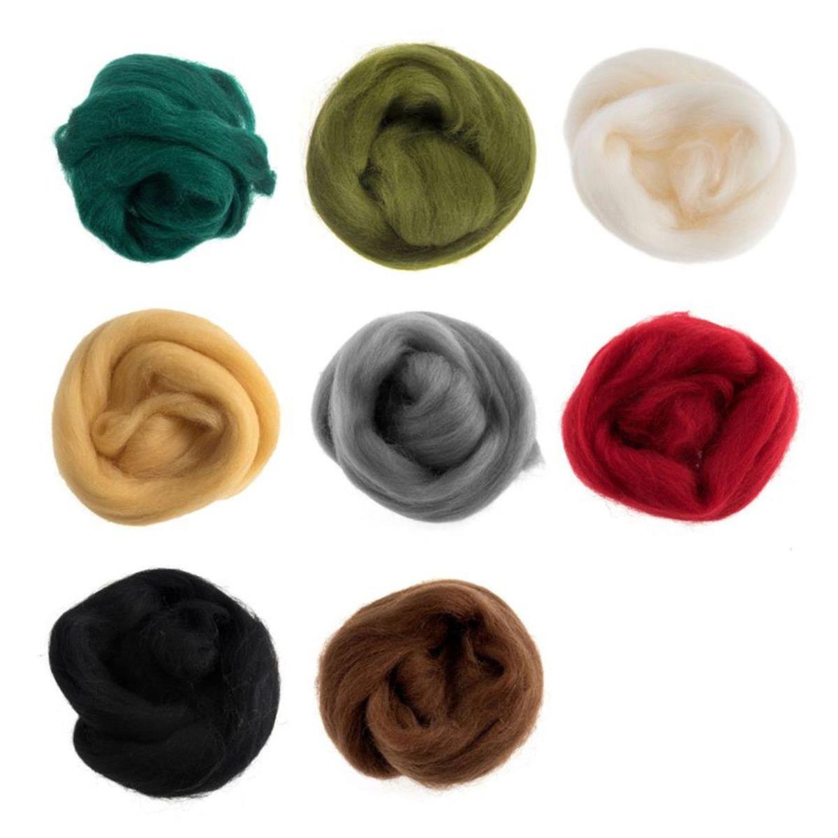 Trimits Natural Felting Wool Bundle: 8 x 10g Balls | SewingStreet