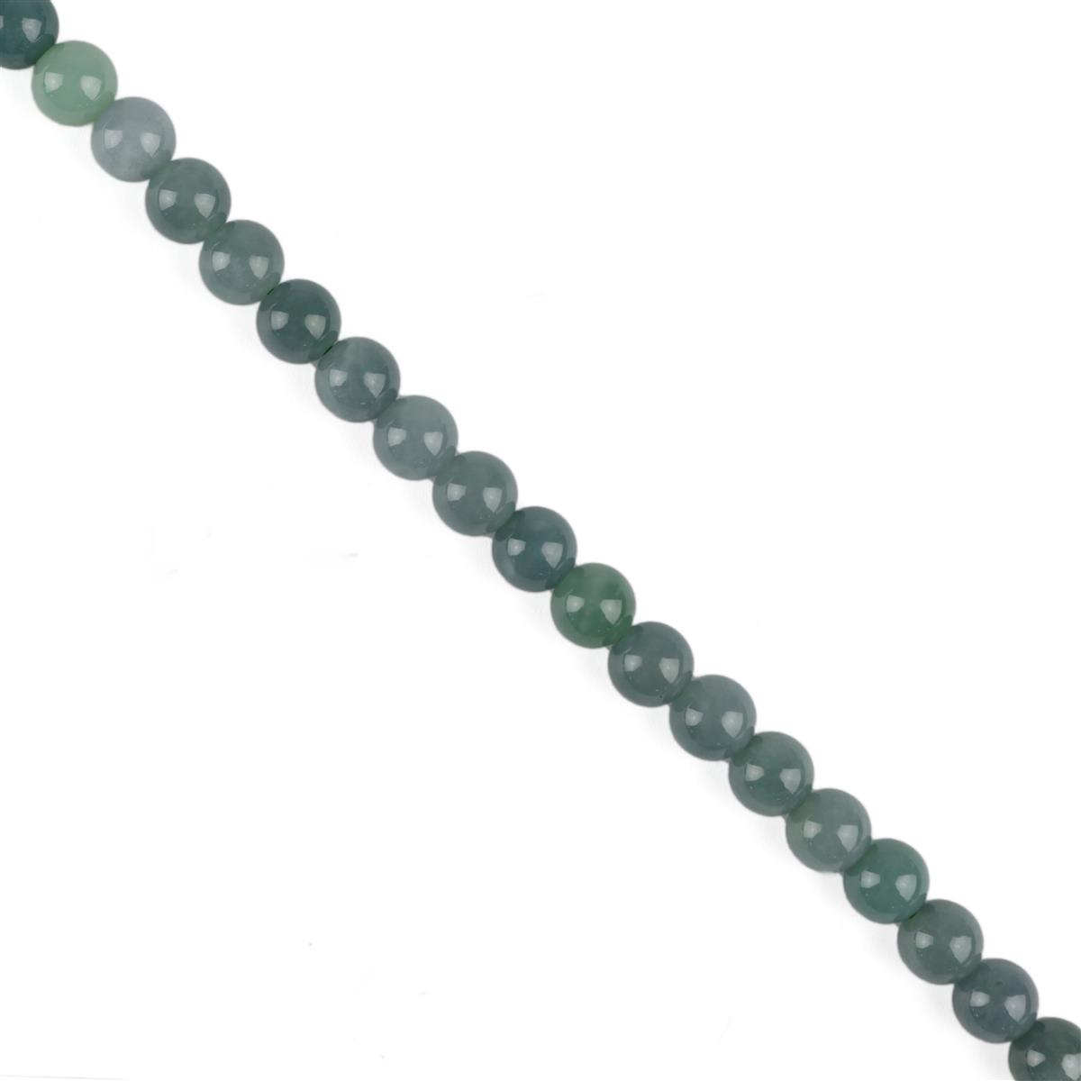 135cts Olmec Blue Jadeite Rounds Approx 6mm, 38cm Strand | JewelleryMaker