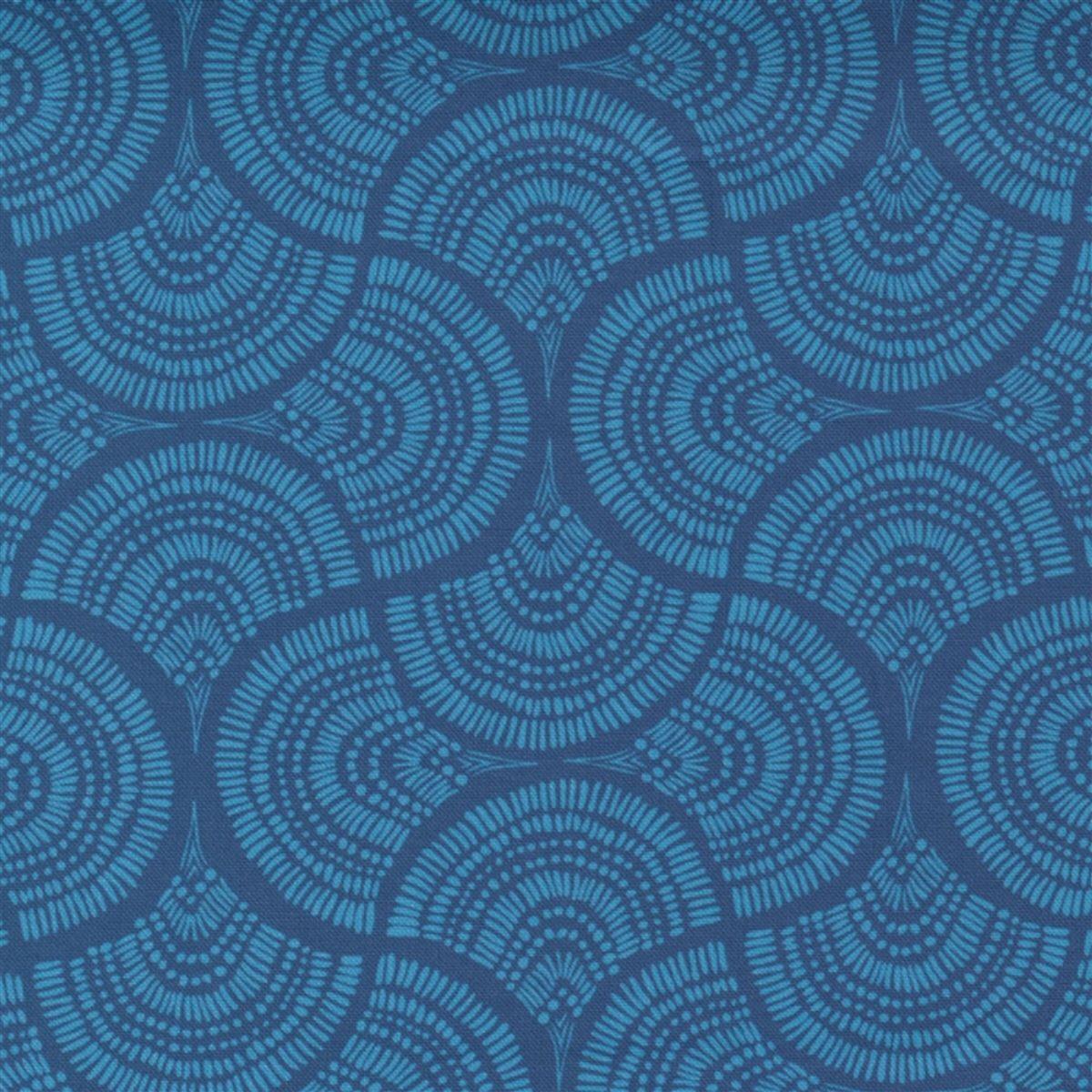 Moda Lady Bird Tail Feather Geometric Dots Stripes Blender on Navy ...