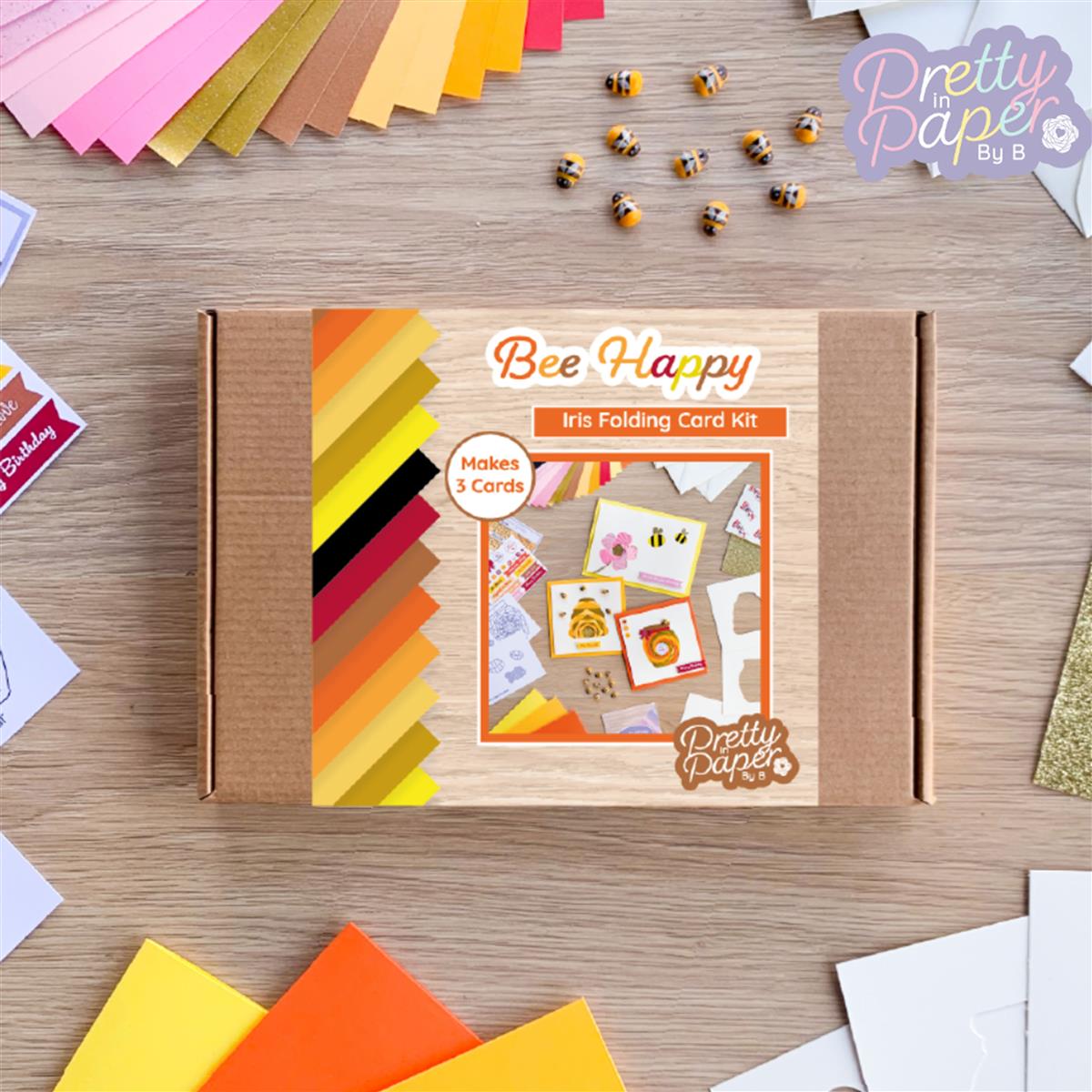 Bundle Bee Happy Kit plus Add-on pack | Iris Folding Card Kit | HobbyMaker