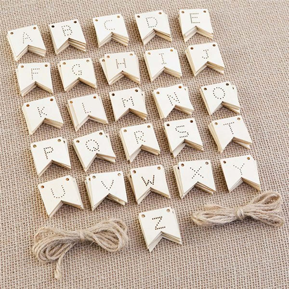 Craft Buddy Mini Wooden Bunting Kit approx 100pcs with twine | HobbyMaker