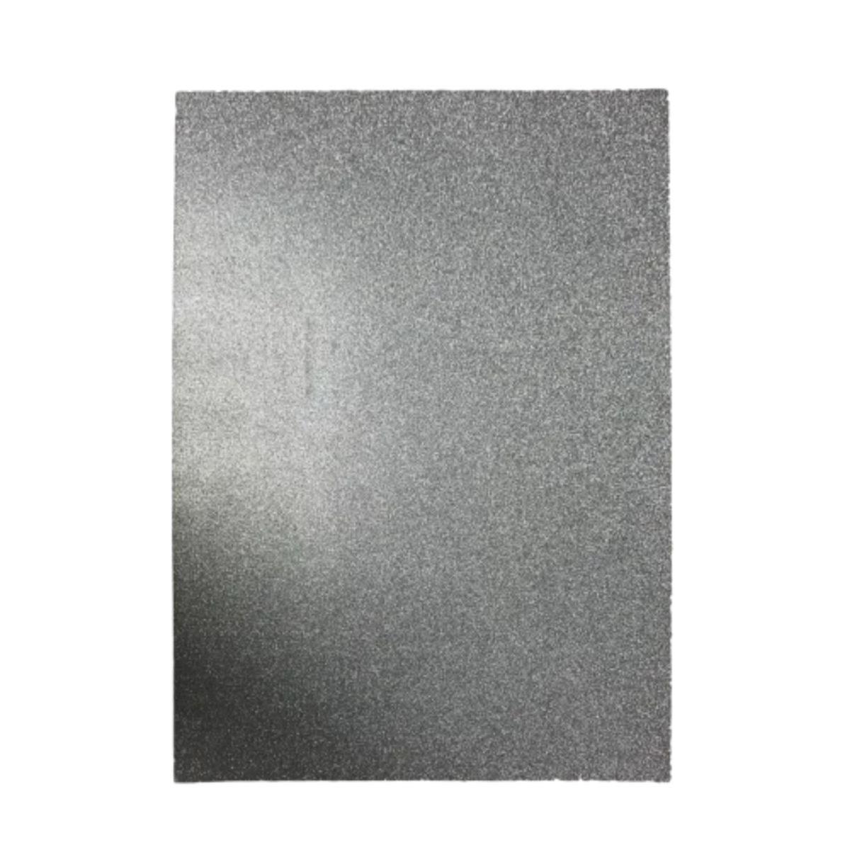 A4 Silver Glitter Card - Pack of 10 | HobbyMaker