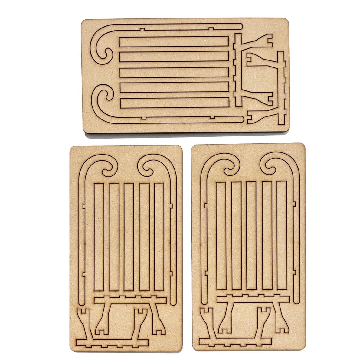 Dreamees - Mini Sled MDF Kit Multibuy | HobbyMaker