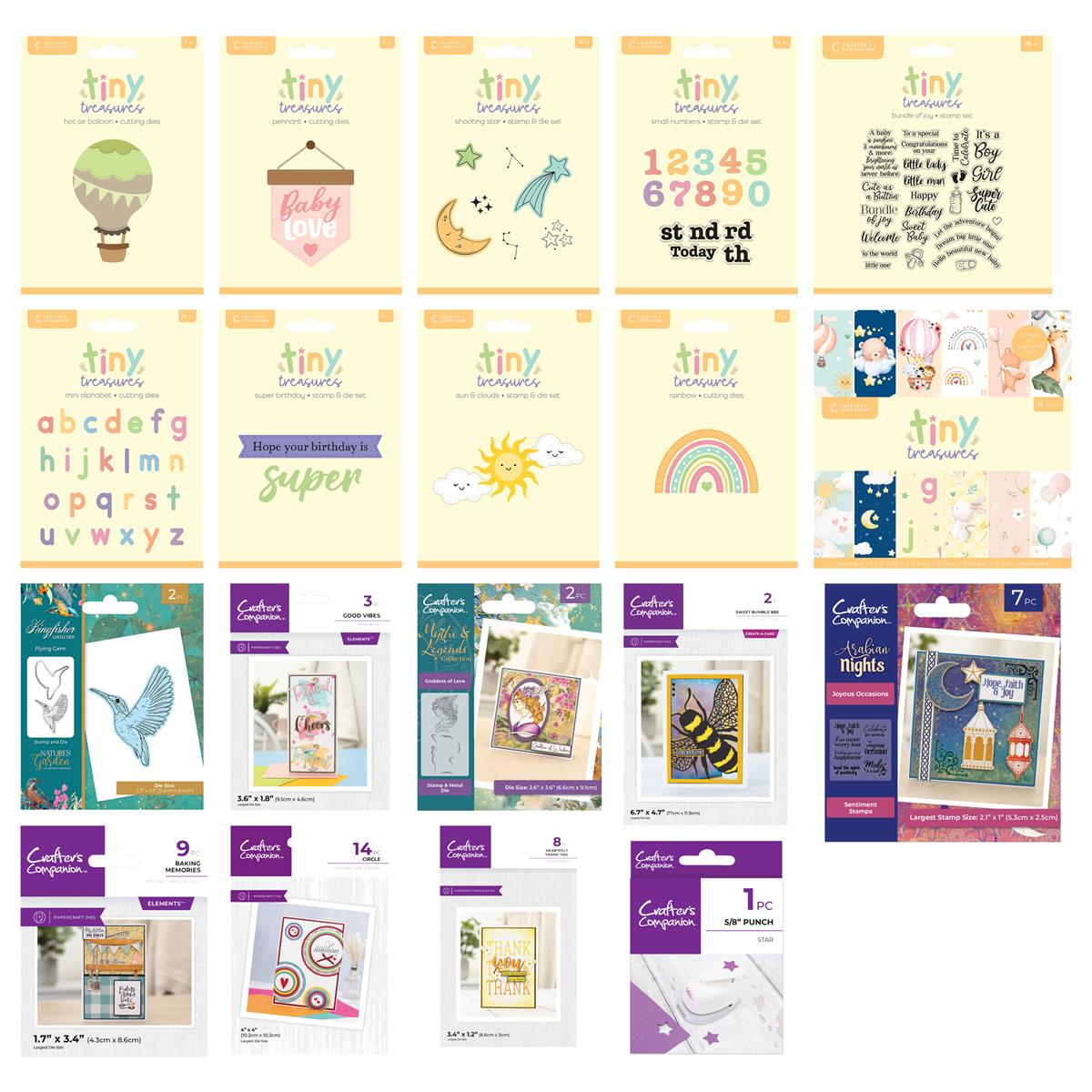 Crafter's Companion - Tiny Treasures Collection & FREE Treat Bag ...