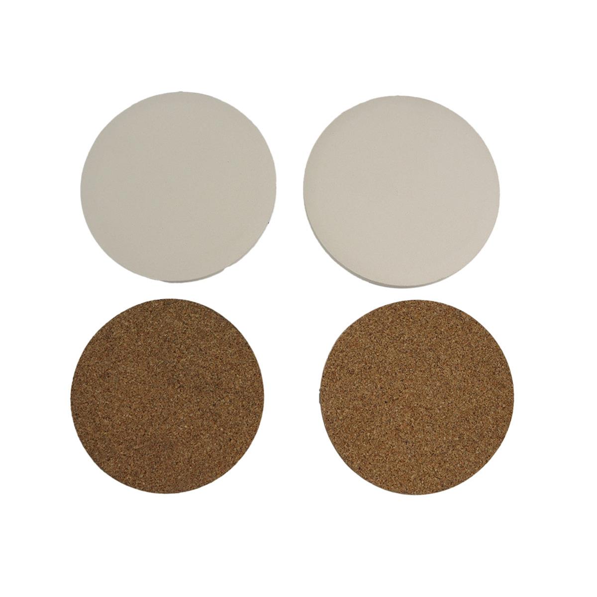 Personal Impressions Bisque Circle Coasters | HobbyMaker