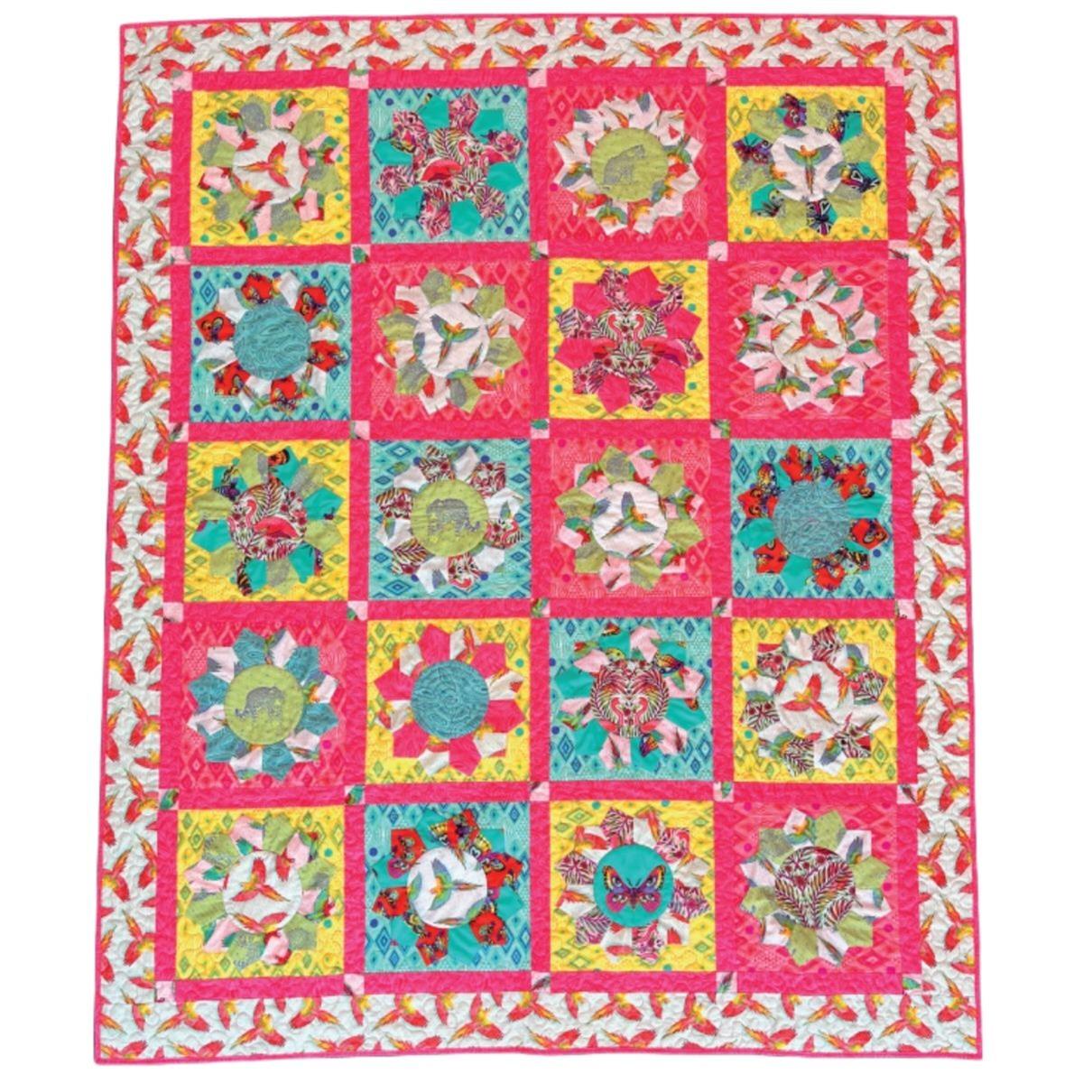 Tula Pink Like A Sunflower Quilt Kit 158 x 192cm | SewingStreet