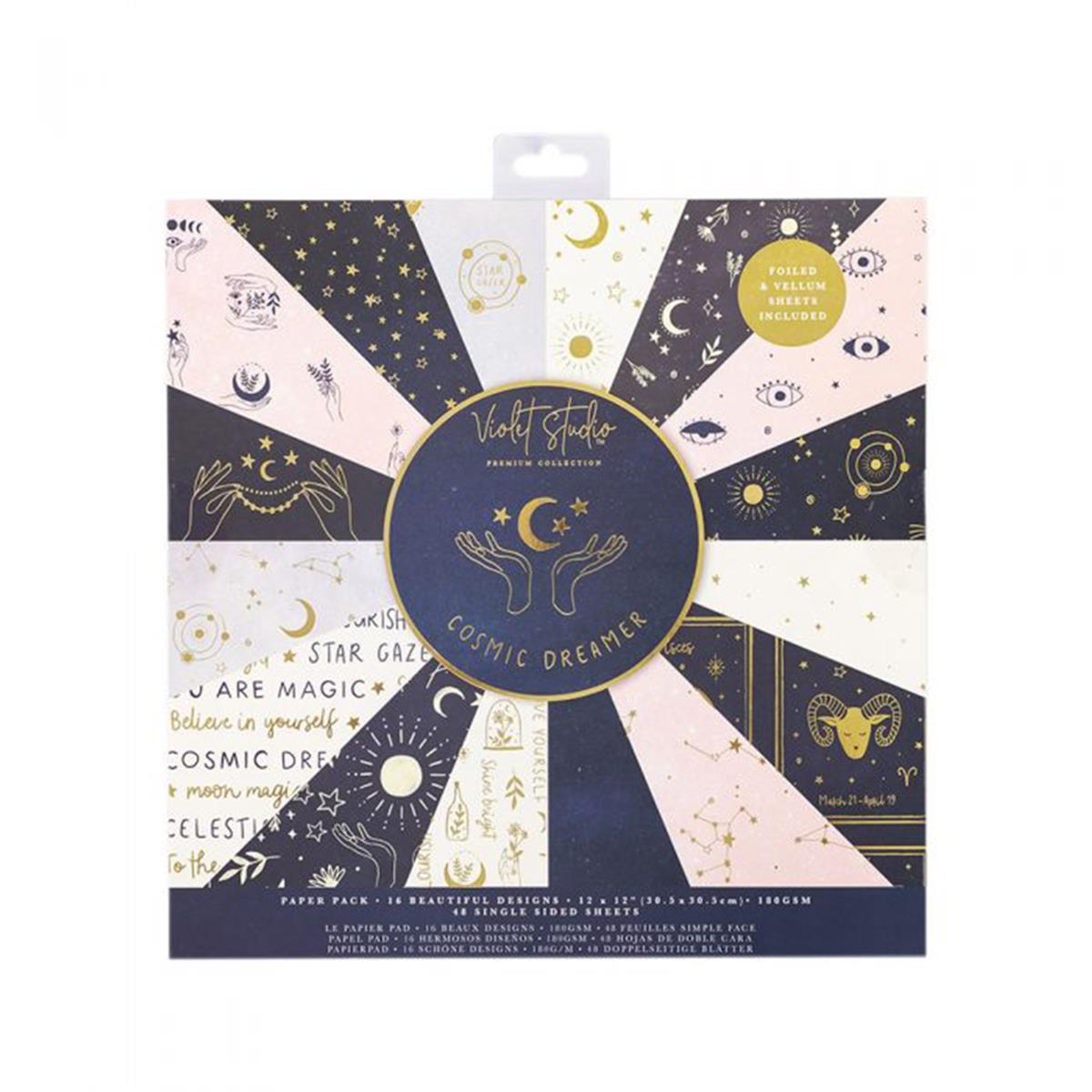 Violet Studios 12x12 Premium Paper Pack - Cosmic Dreamer - 48pk ...