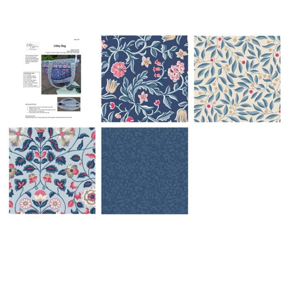 Suzie Duncan Blue Liberty Craft Garden The Libby Bag Kit: Instructions ...