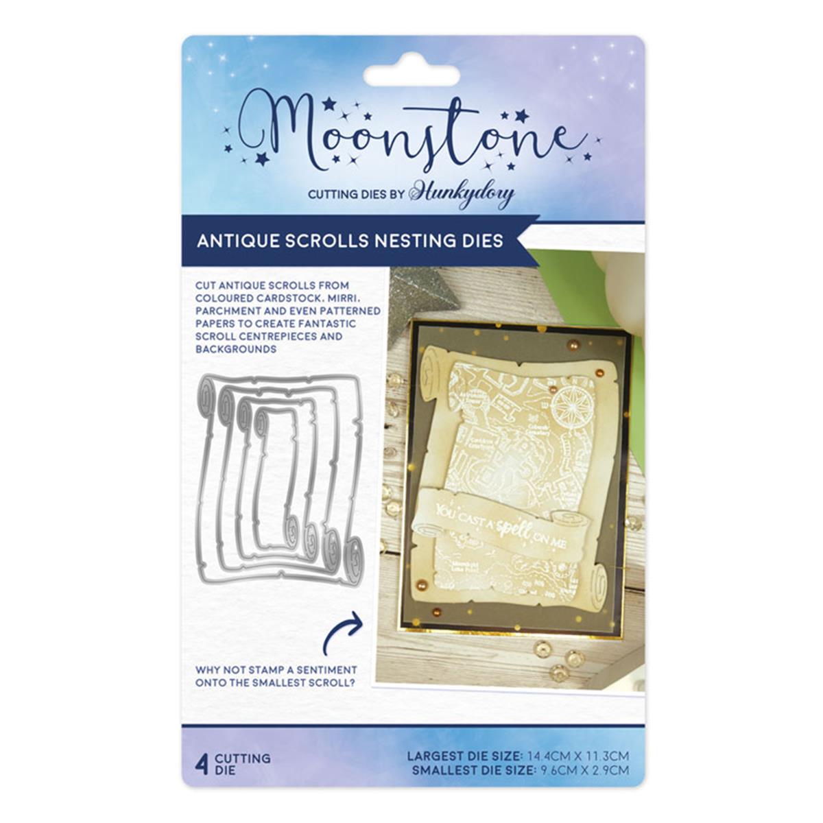 Moonstone Dies - Antique Scrolls Nesting Dies | HobbyMaker