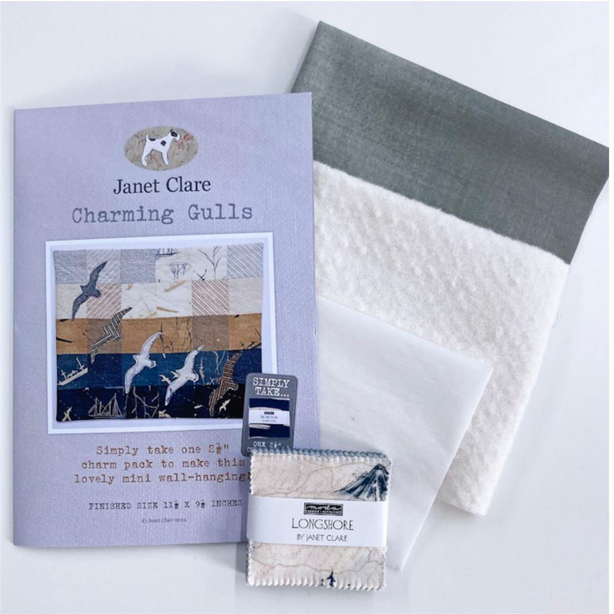 Janet Clare Charming Gulls Applique Picture Kit | SewingStreet