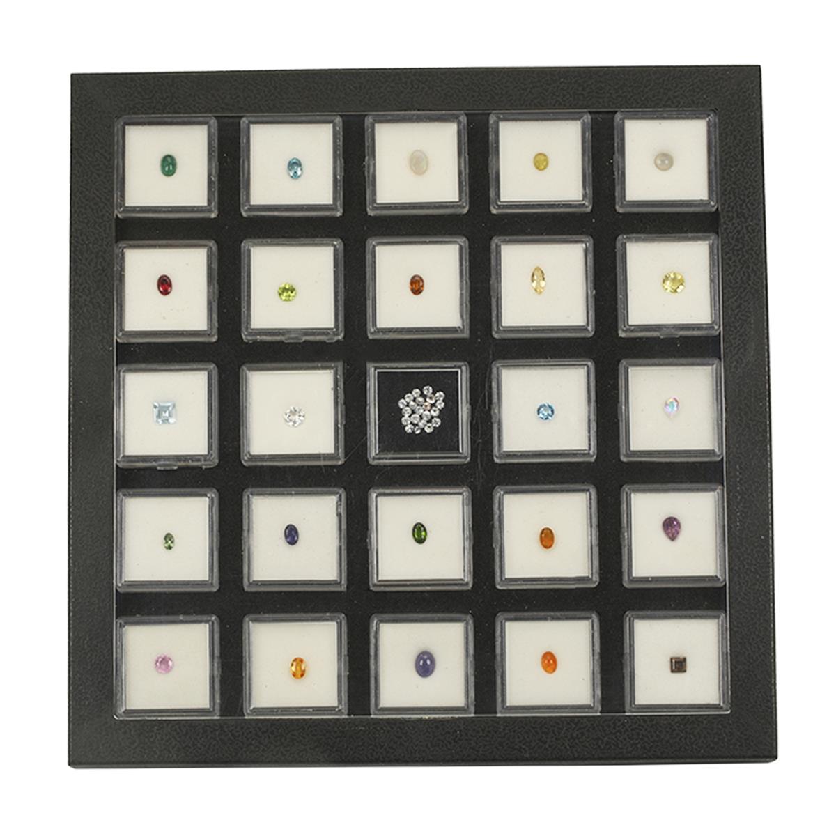 15cts. Gemstone Box Tray including 25 Gemstones | JewelleryMaker