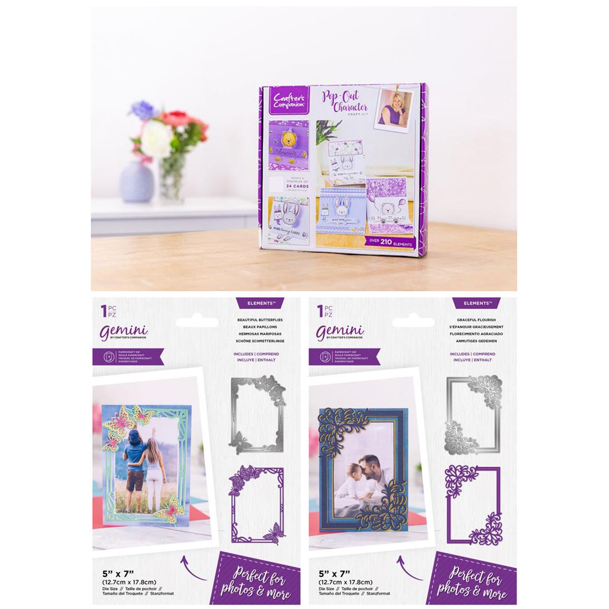 Crafter's Companion Pop-Out Character Craft Kit with 2 FREE Dies ...