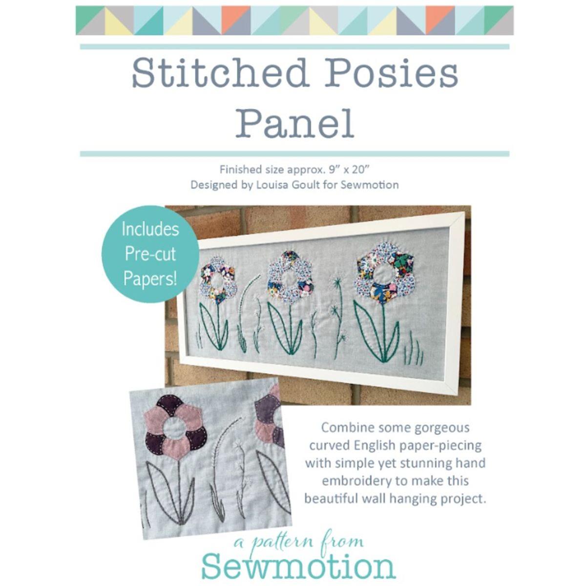 Sew Motion Stitched Posies Instructions & EPP Papers | SewingStreet