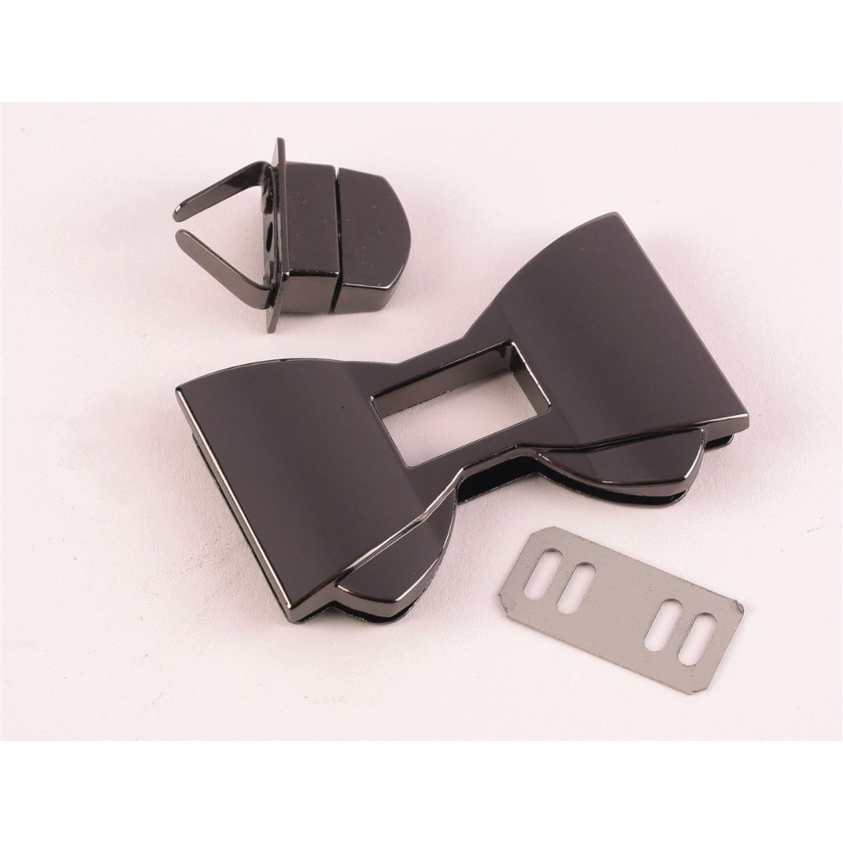 Debbie Shore Bow Twist Lock Gunmetal | SewingStreet