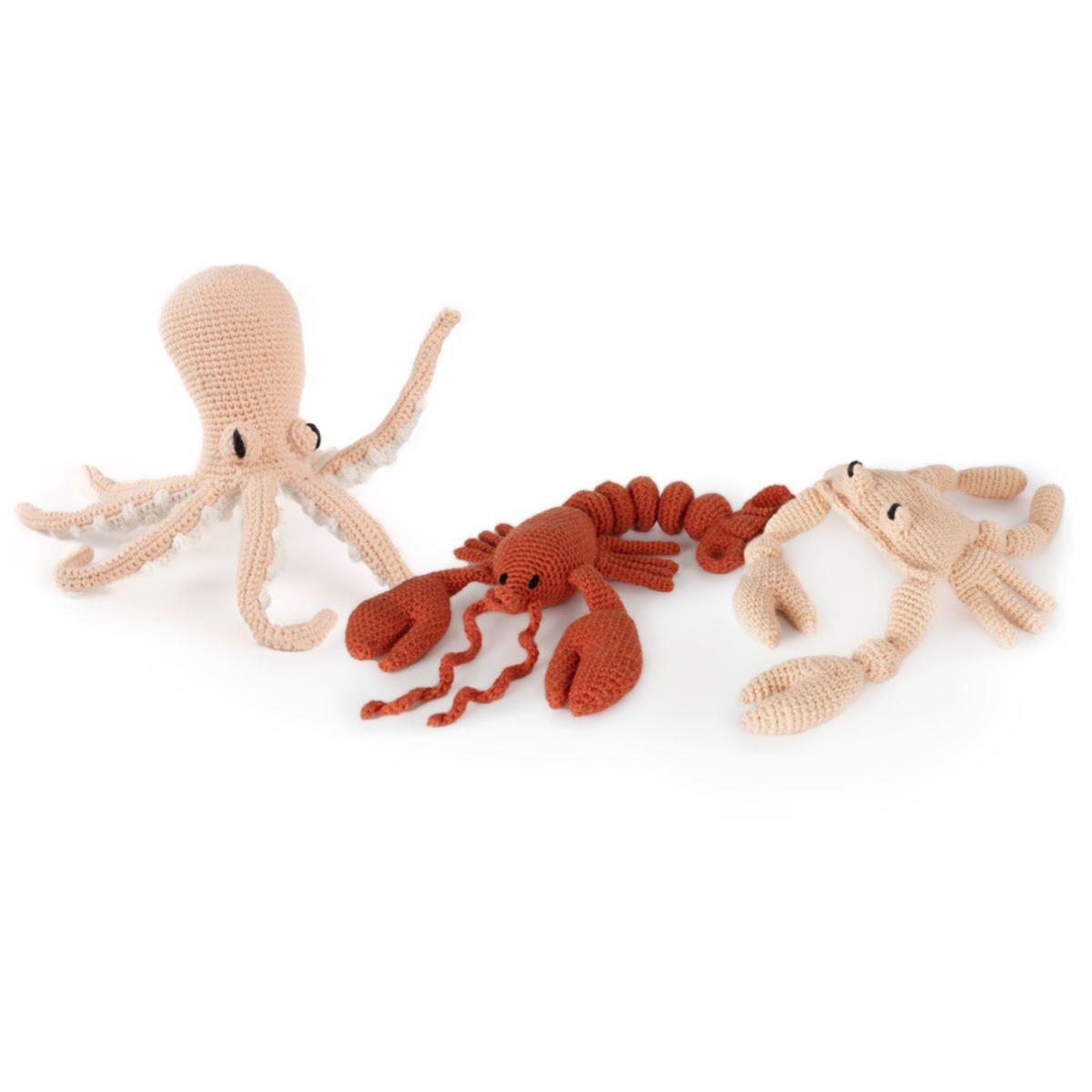 TOFT Trio of Crochet Sealife Kit | SewingStreet