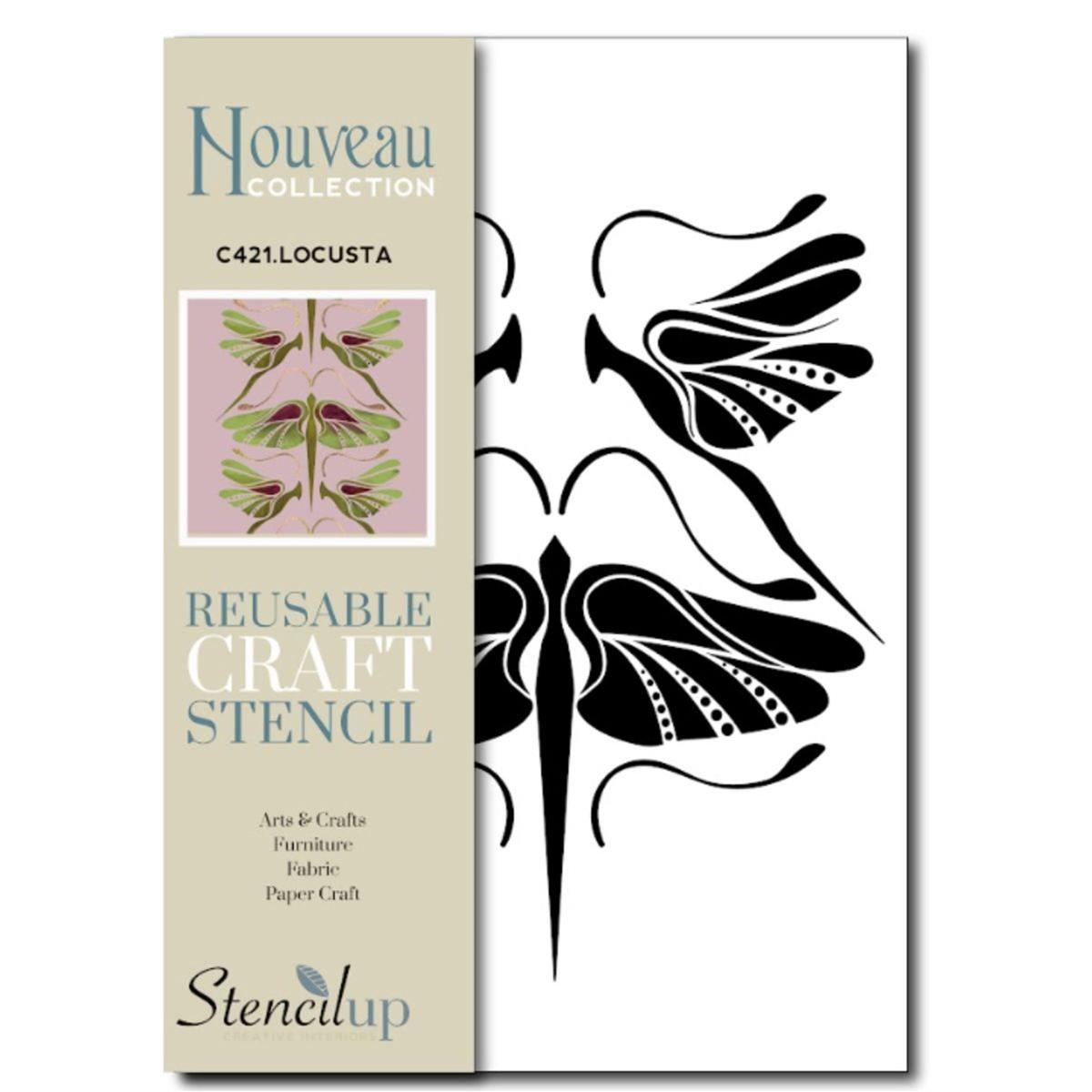 Stencil Up Locusta A4 Adhesive-backed Stencil | SewingStreet