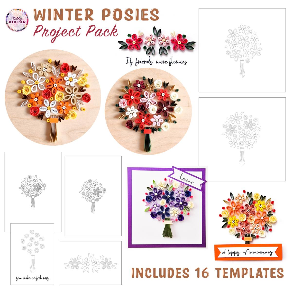 TillyViktor - Winter Posies Project Pack | HobbyMaker