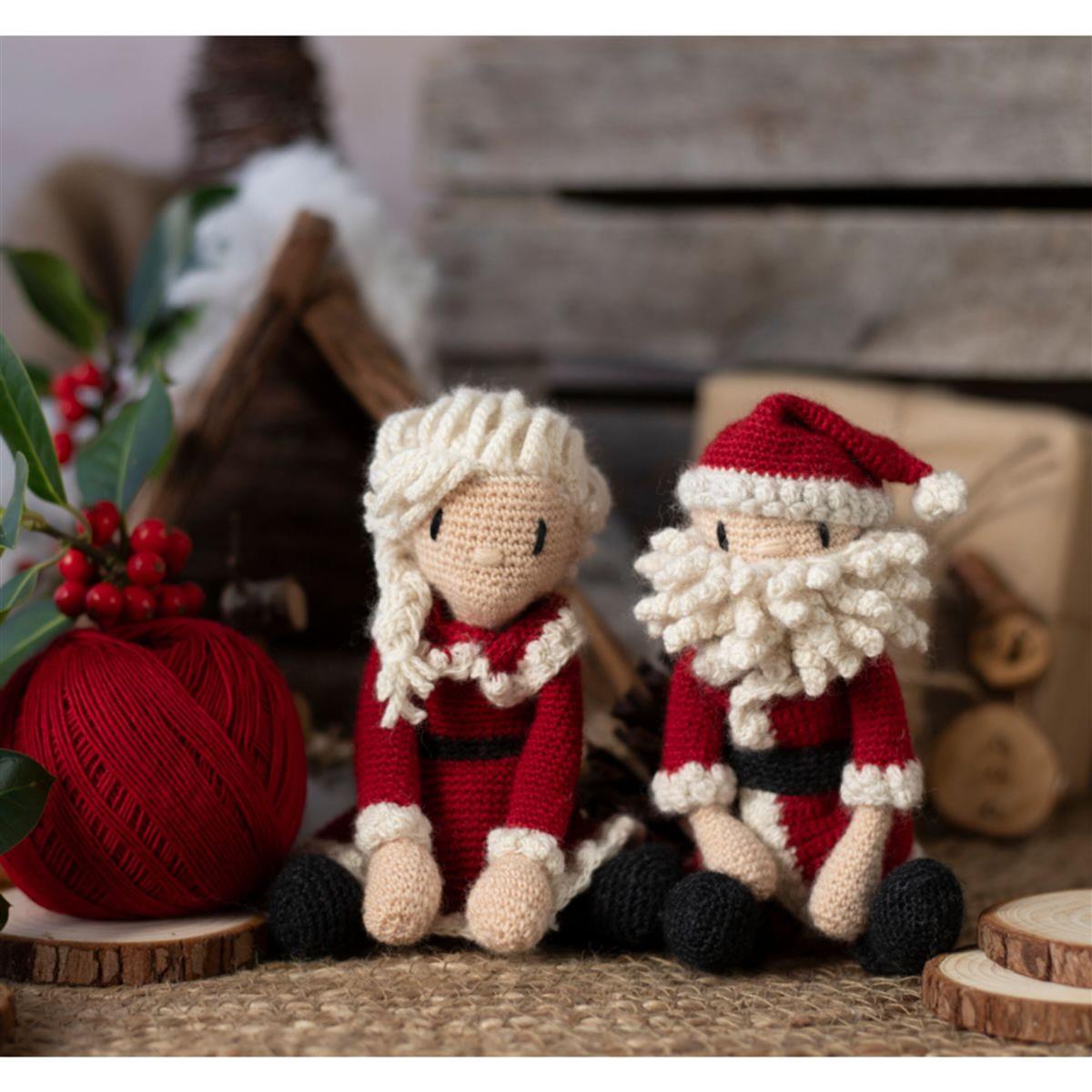 TOFT's Small Santa and Mrs Claus Kit | SewingStreet