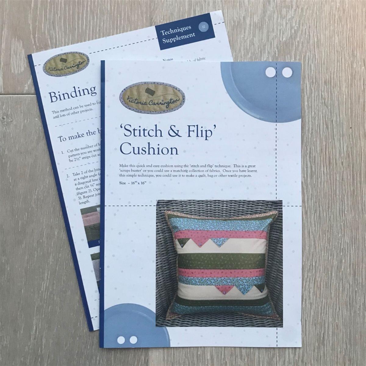 Victoria Carrington's Stitch & Flip Cushion Instructions | SewingStreet