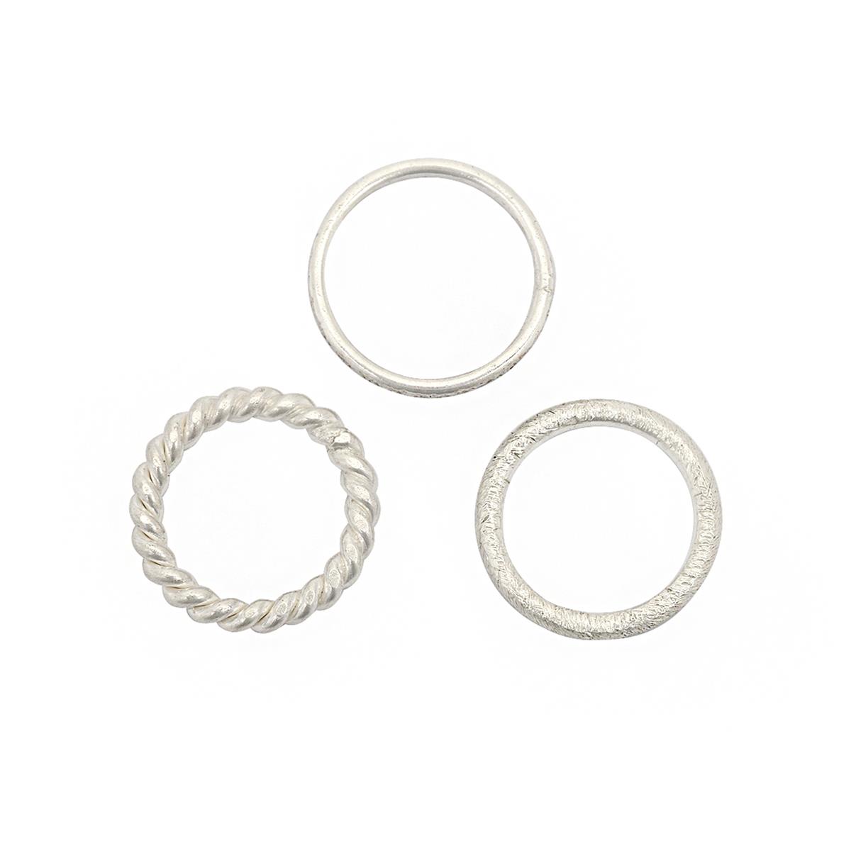 925 Sterling Silver Closed Textured Jump Ring Approx 12mm OD (pack of 3 ...