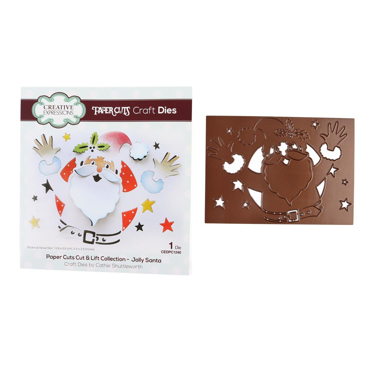 Paper Cuts Cut & Lift Collection Jolly Santa Craft Die | HobbyMaker