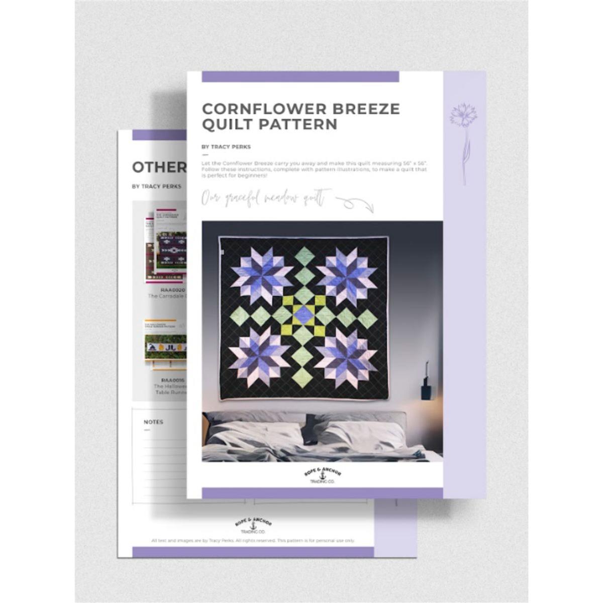 Rope & Anchor Cornflower Quilt Pattern | SewingStreet