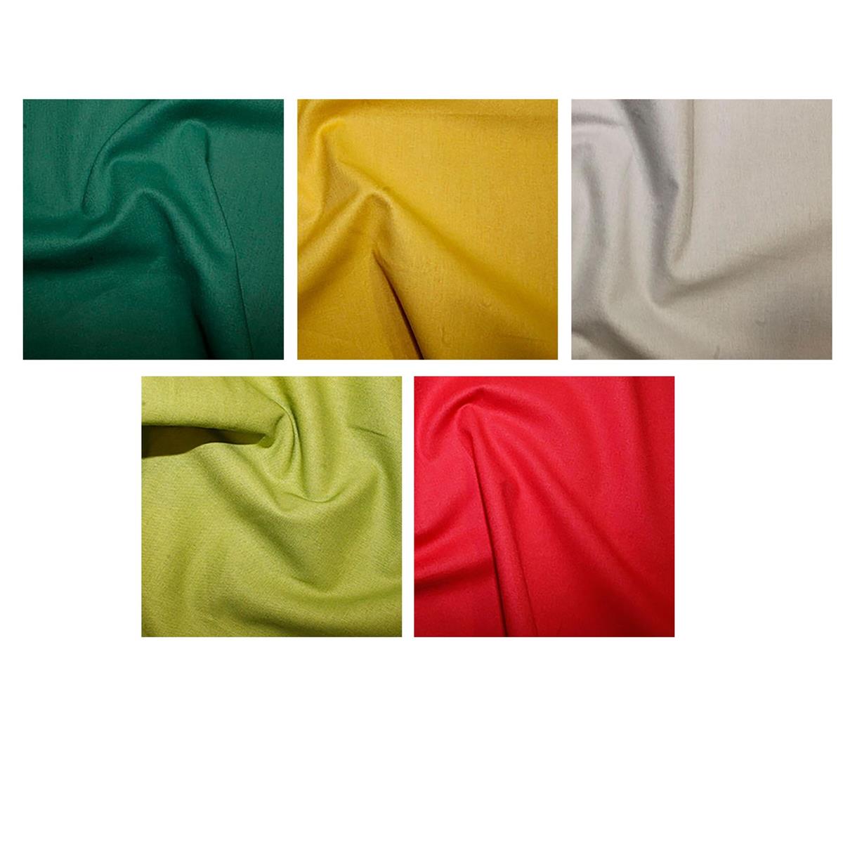 Liberty Festive Fair Plain Complementary Fabric Bundle (2.5m ...